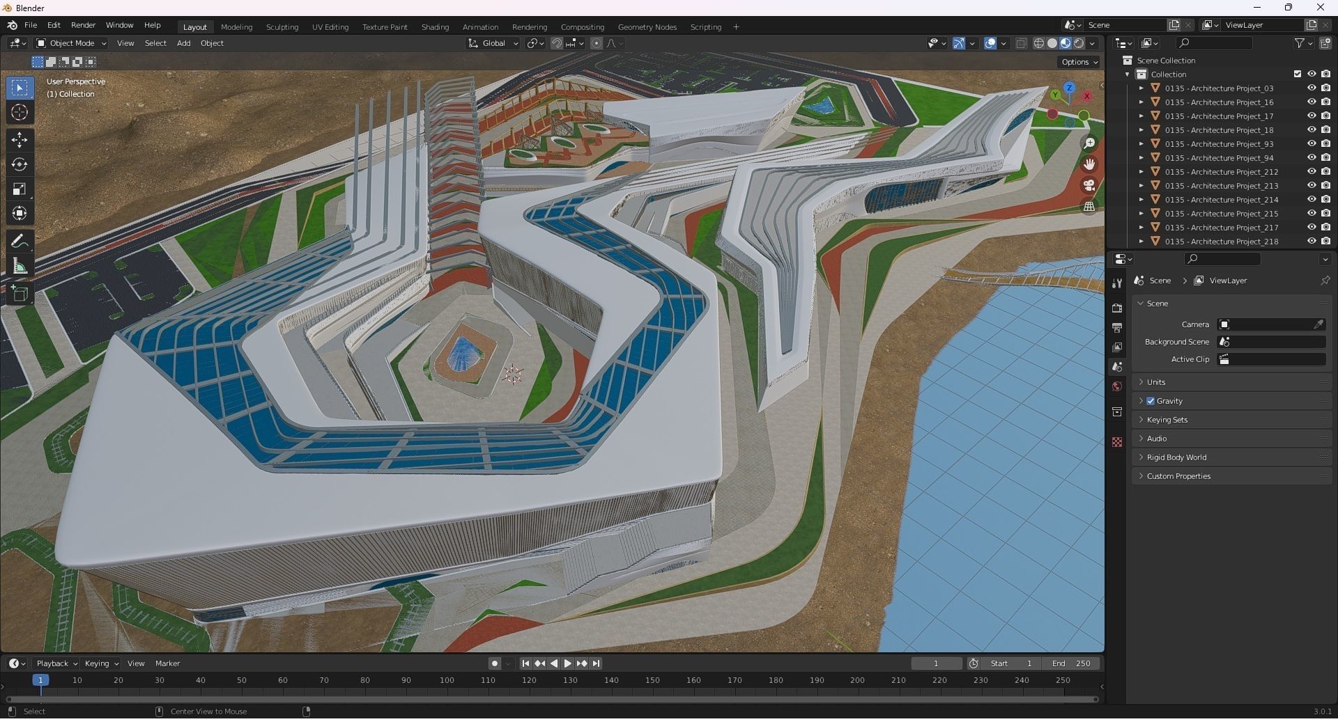 0176 - Geological Museum Architecture 3D Project - 2D Drawings 3D model ...