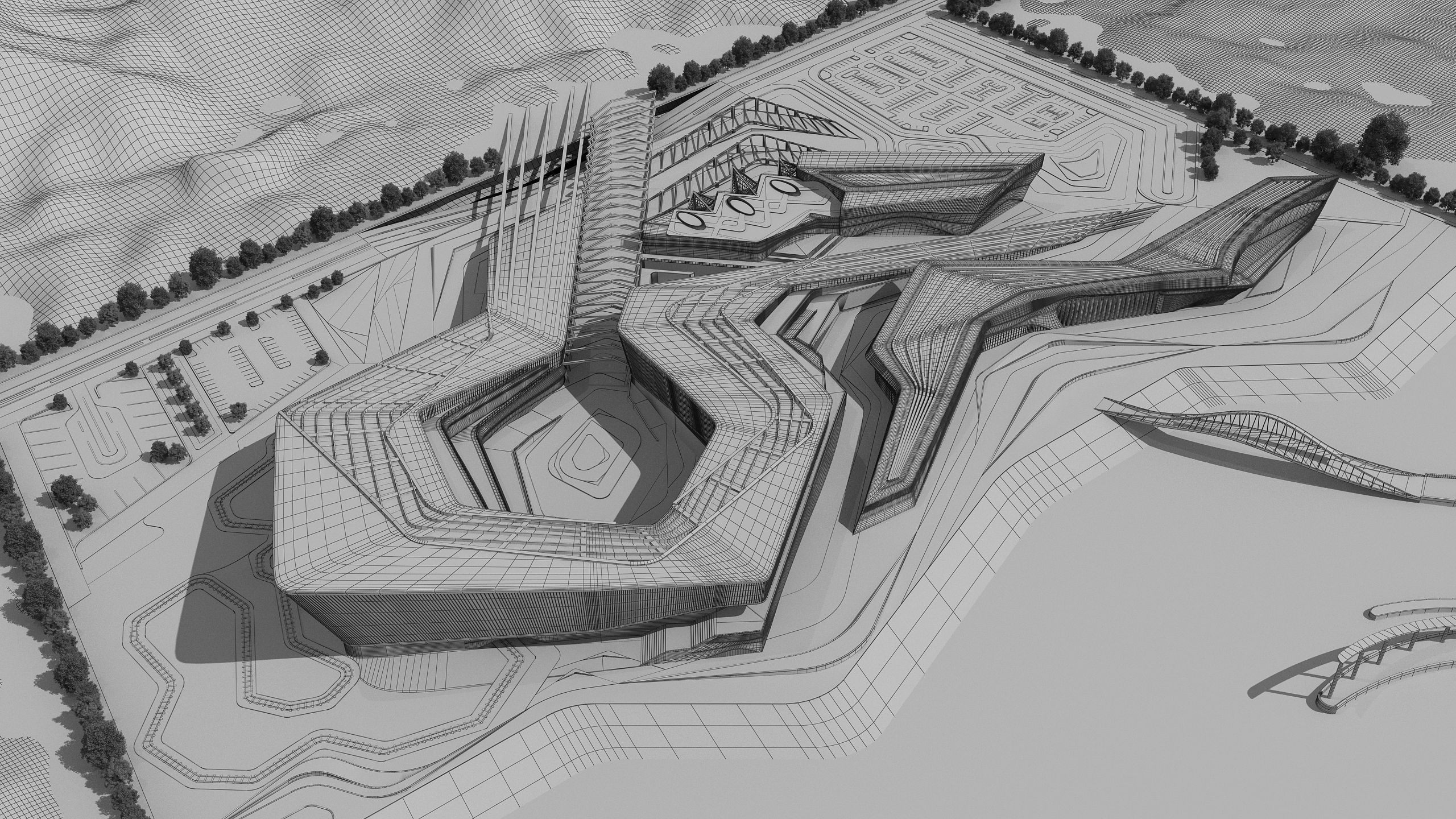0176 - Geological Museum Architecture 3D Project - 2D Drawings 3D model ...