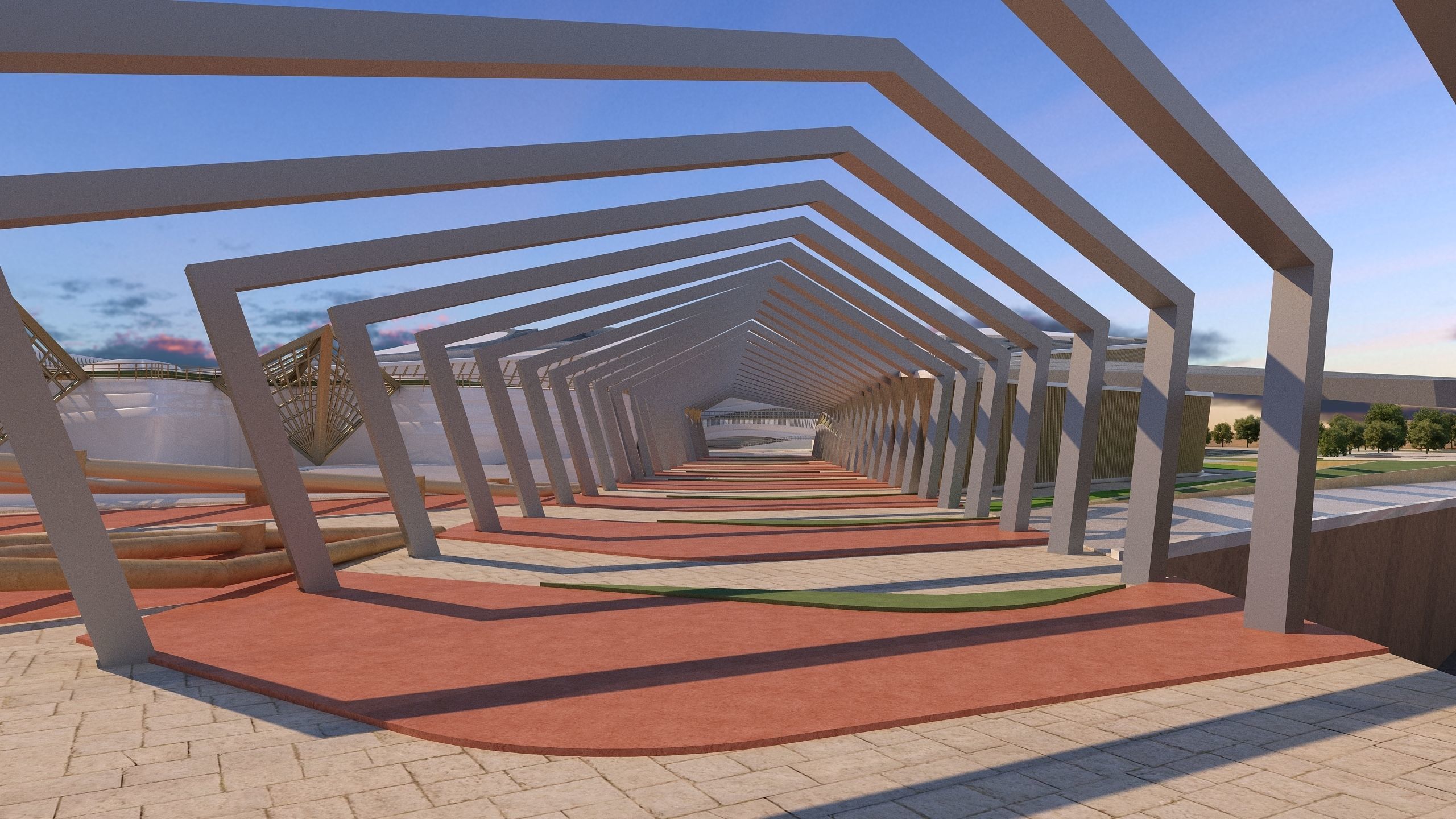 0176 - Geological Museum Architecture 3D Project - 2D Drawings 3D model ...