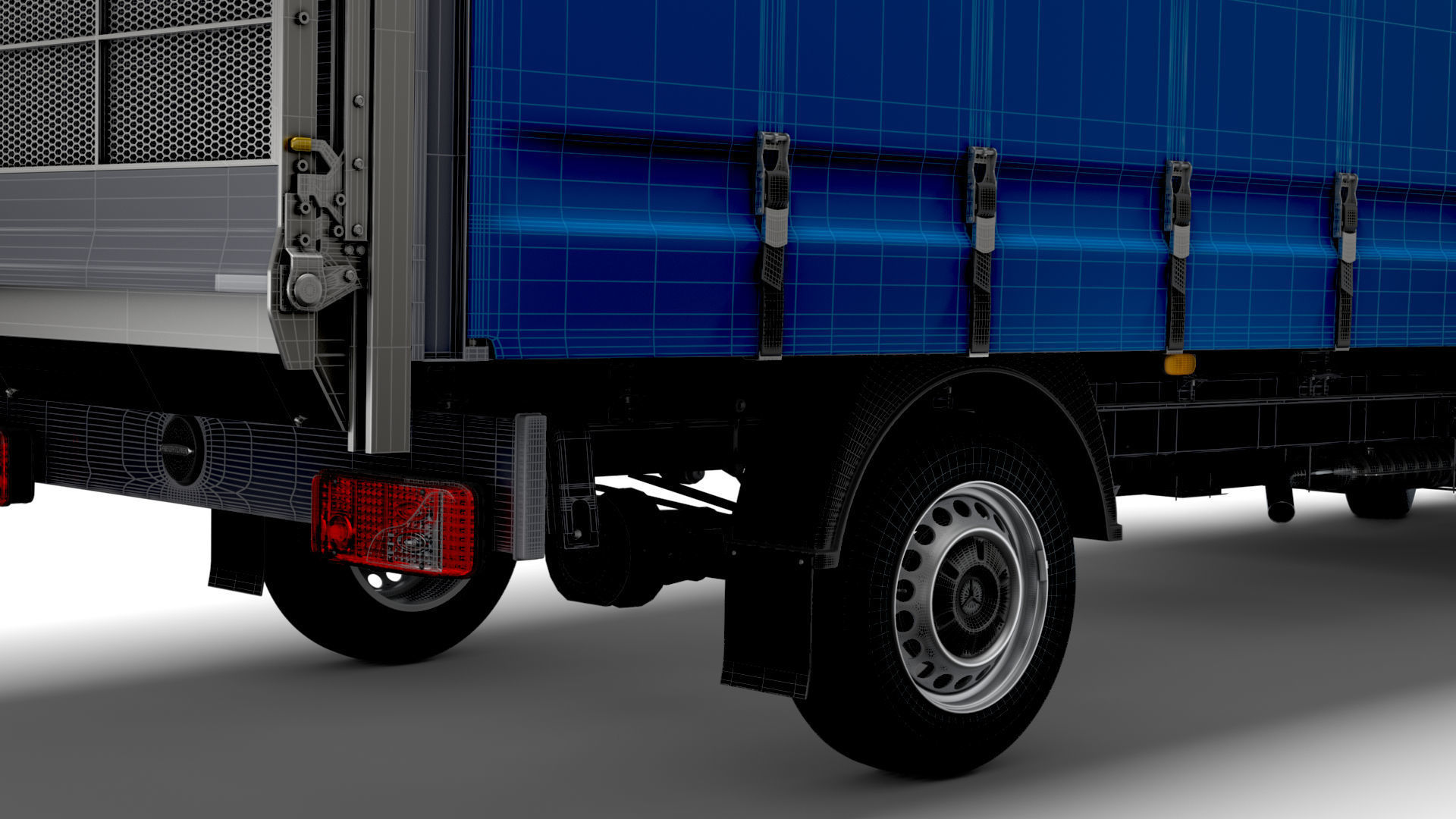 Freightliner Sprinter Luton Curtainsider Tail Lift 2023 3D model | CGTrader