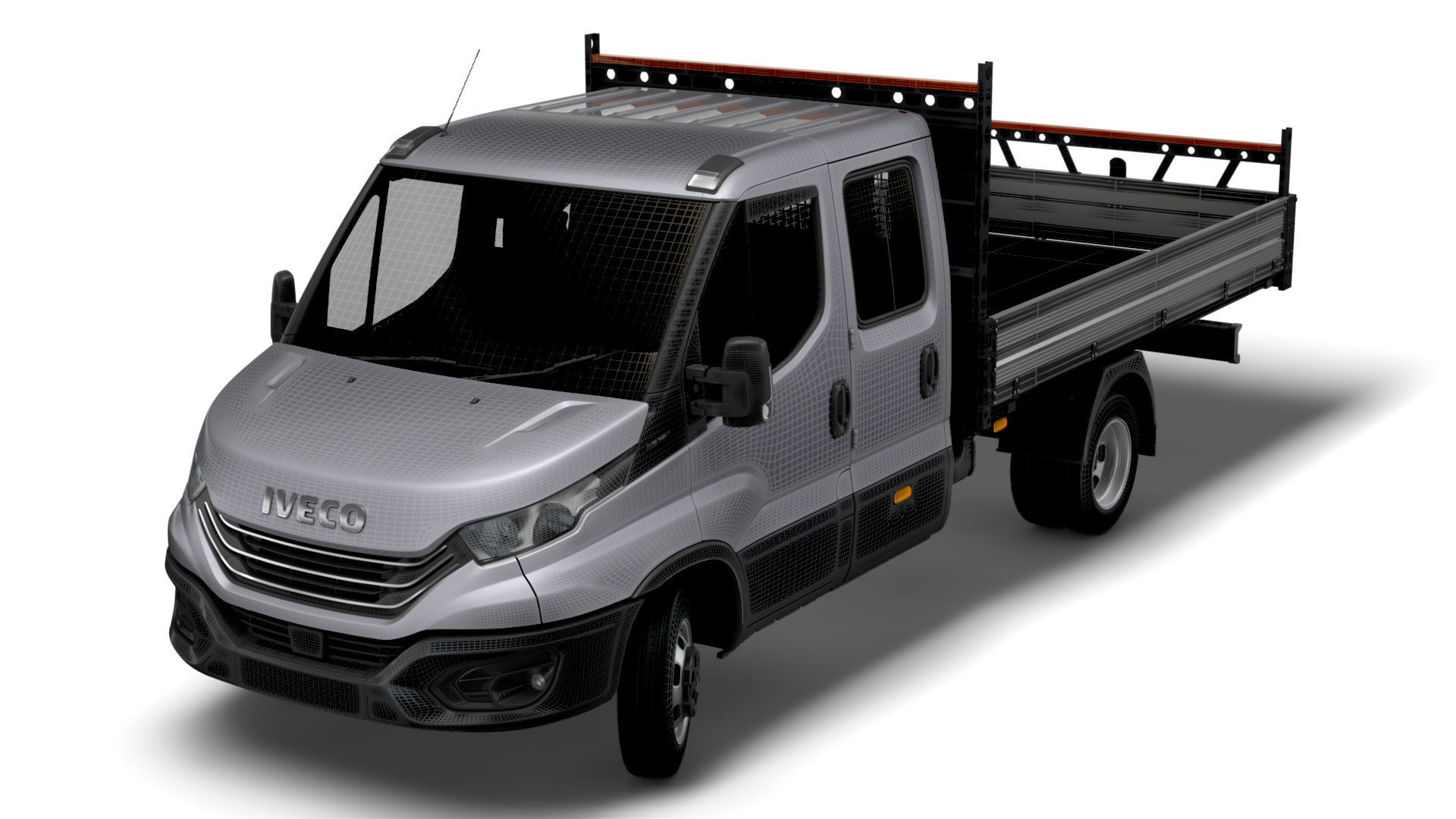 Iveco Daily Crew Cab Tipper 2023 3D model | CGTrader