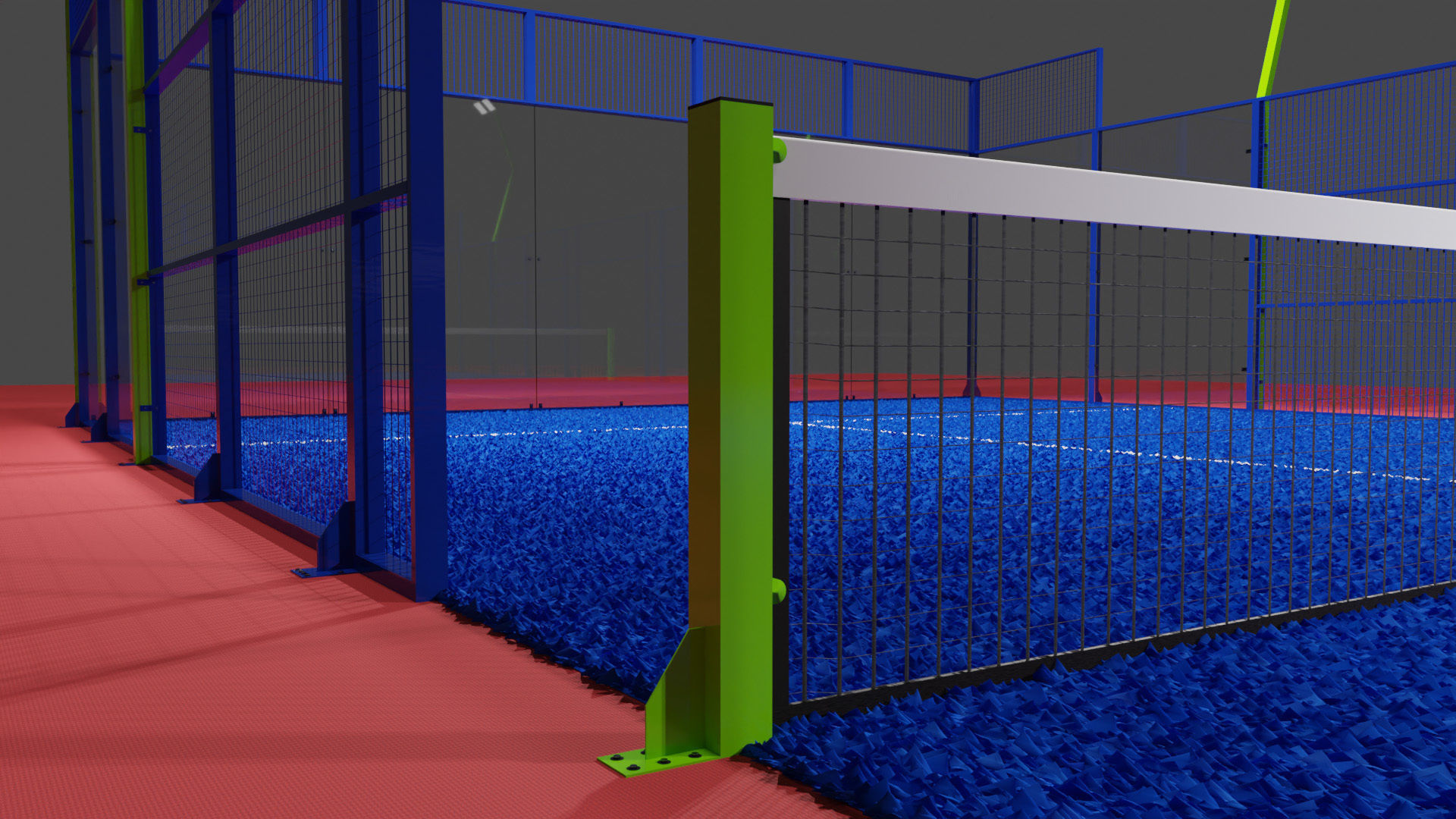 Detailed Padel Court 3D model | CGTrader