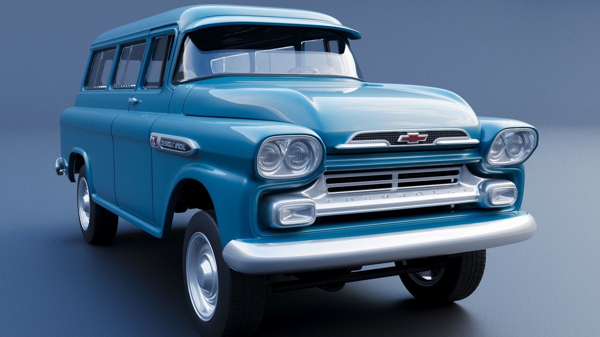 Chevrolet Suburban 1959 3D model 3D printable | CGTrader