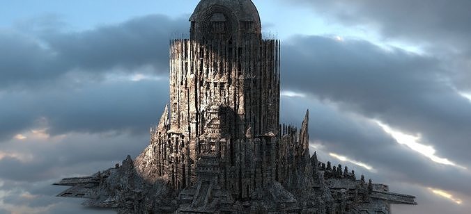 Ancient City Hyboria Fortress City 3D model | CGTrader