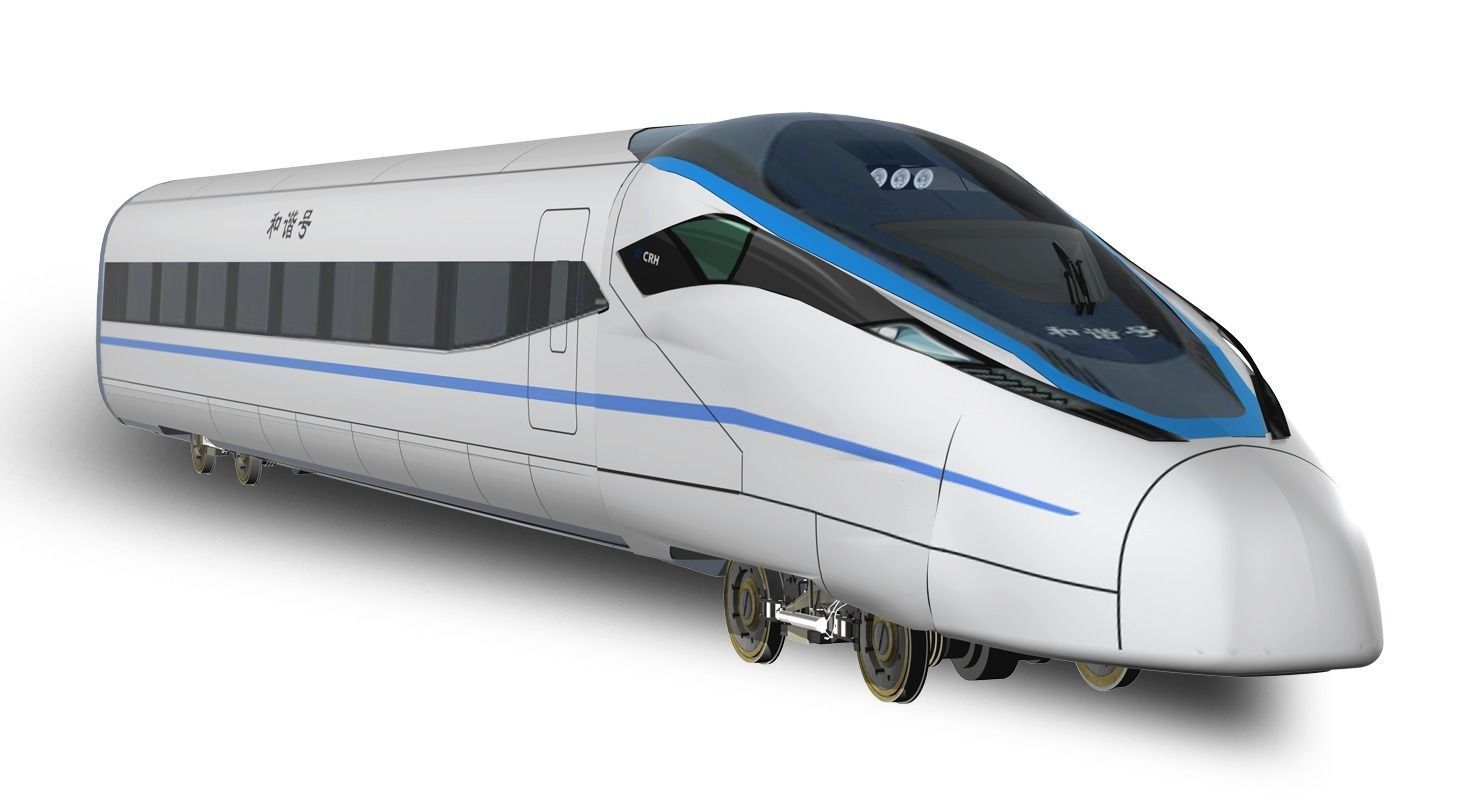 CRH 380D Locomotive 3D model animated | CGTrader