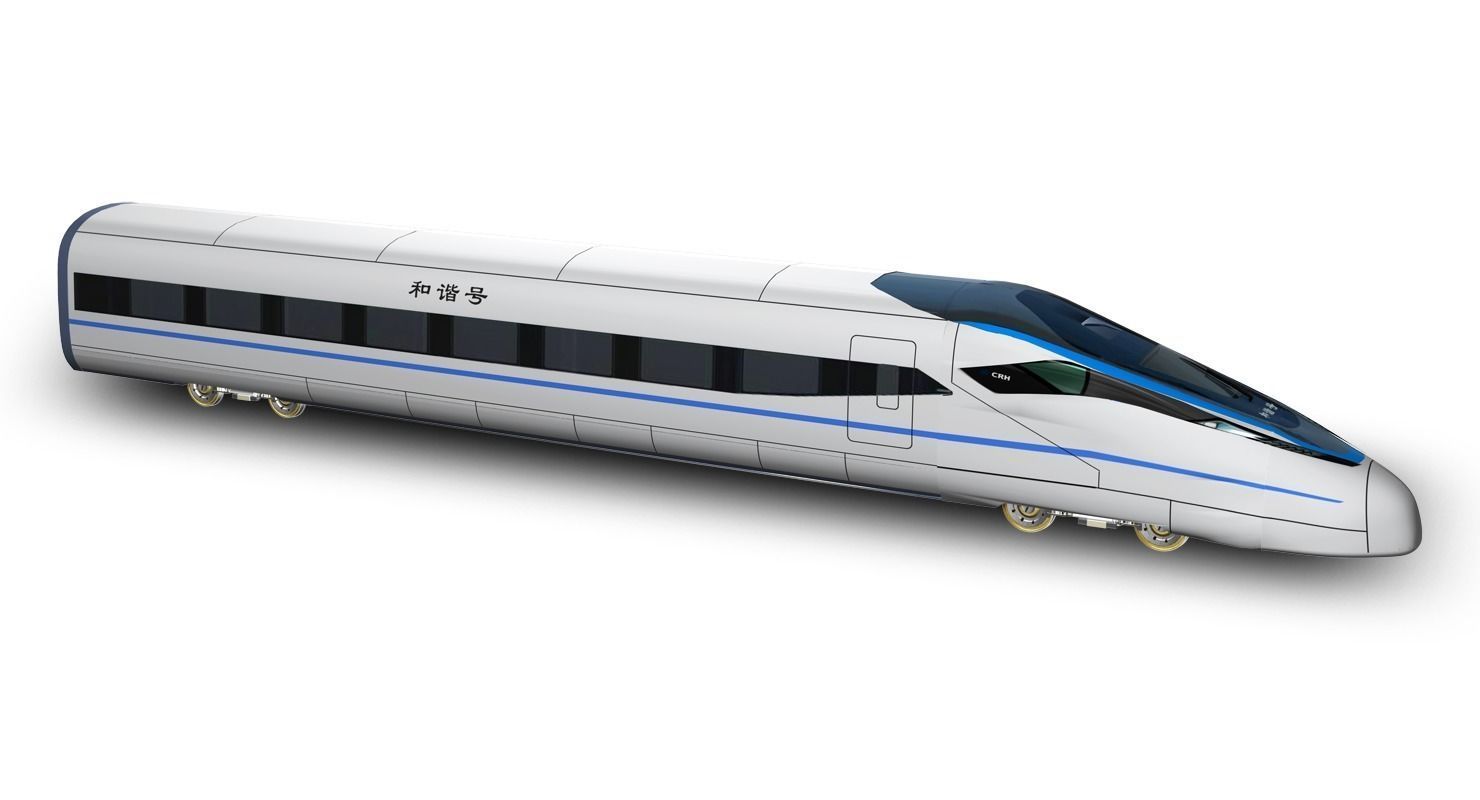 CRH 380D Locomotive 3D model animated | CGTrader