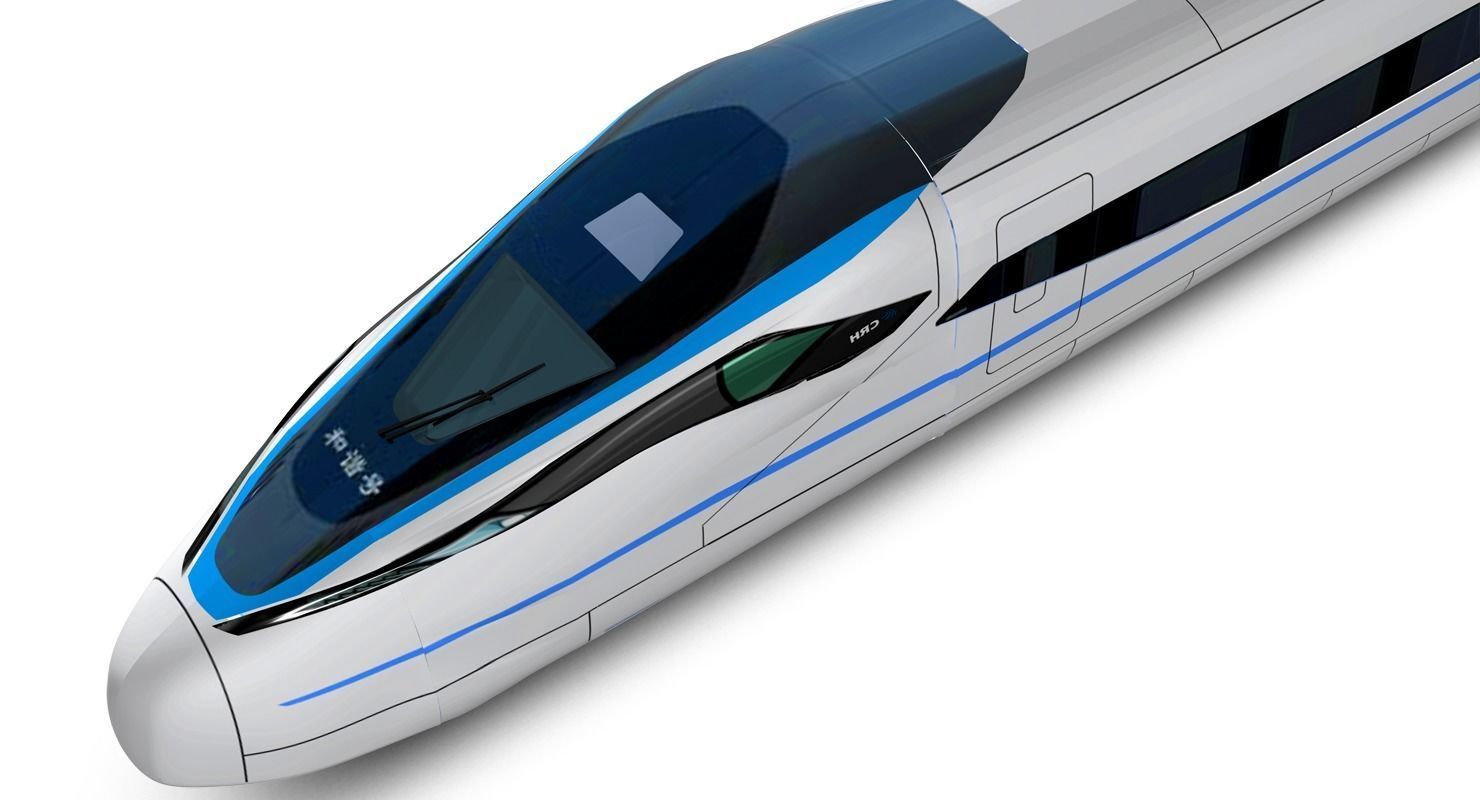 CRH 380D Locomotive 3D model animated | CGTrader