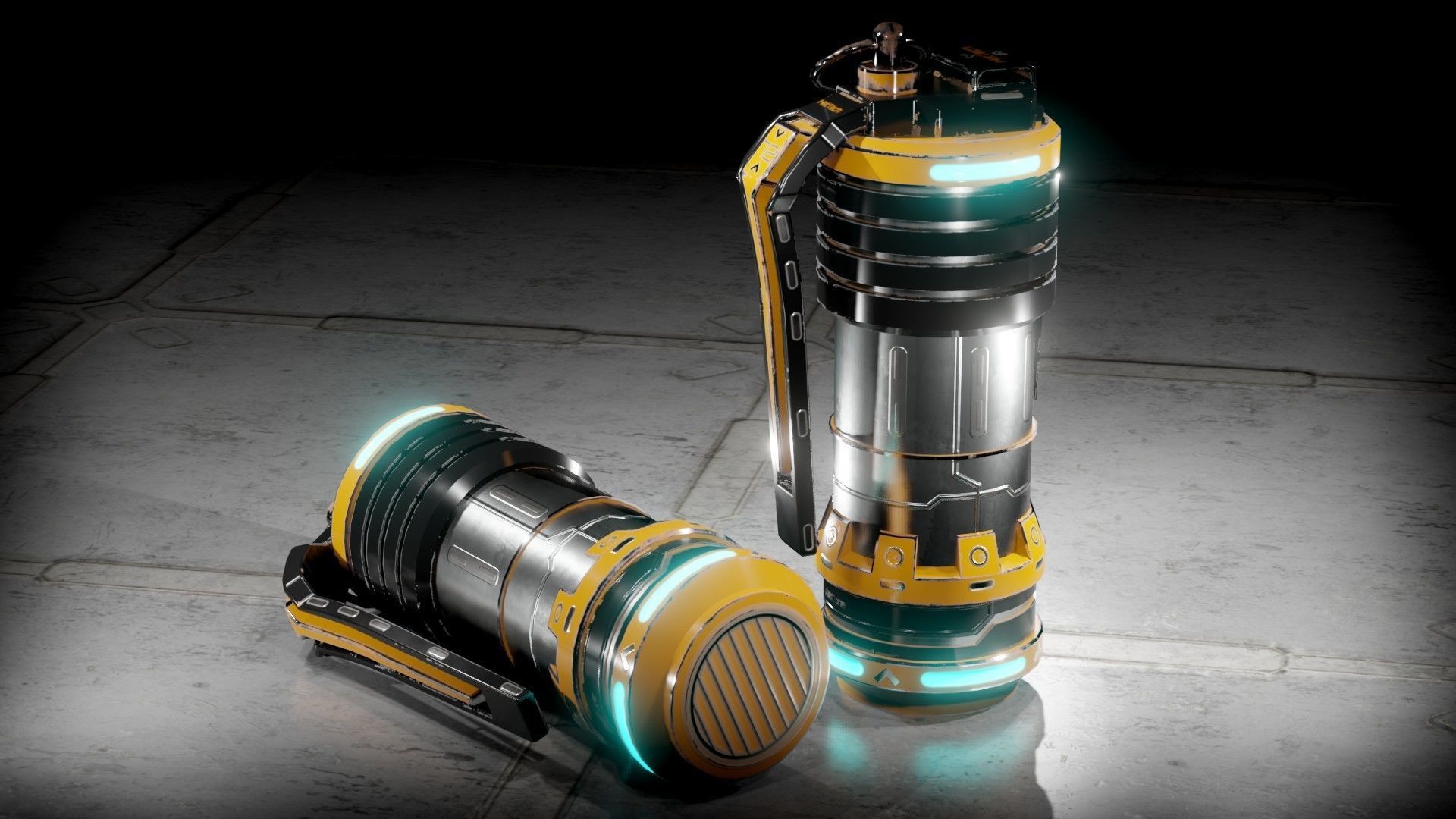 3D model Sci-fi grenade VR / AR / low-poly | CGTrader