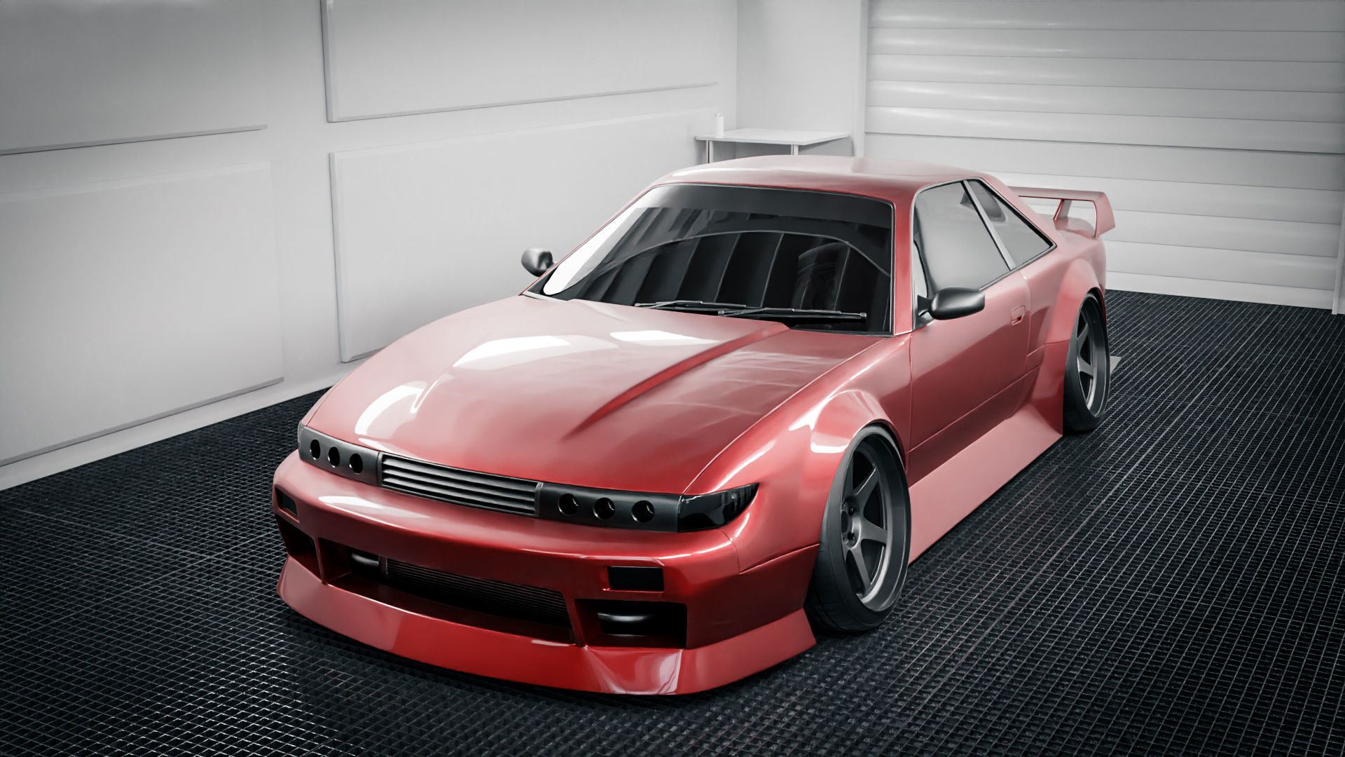 Nissan Silvia S13 Widebody 3D model | CGTrader