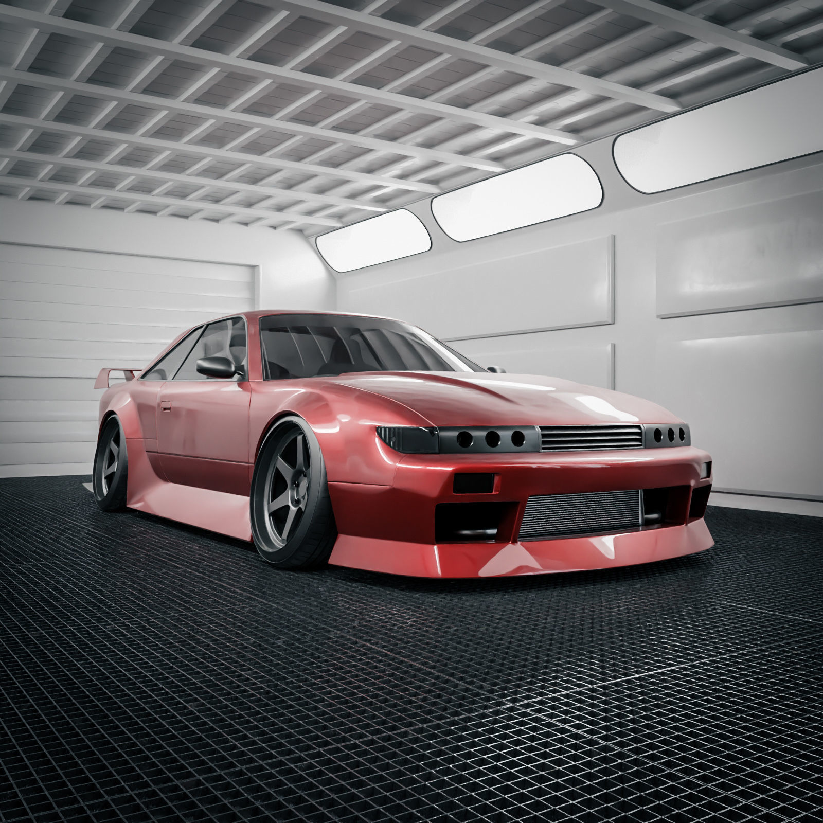 Nissan Silvia S13 Widebody 3D model | CGTrader