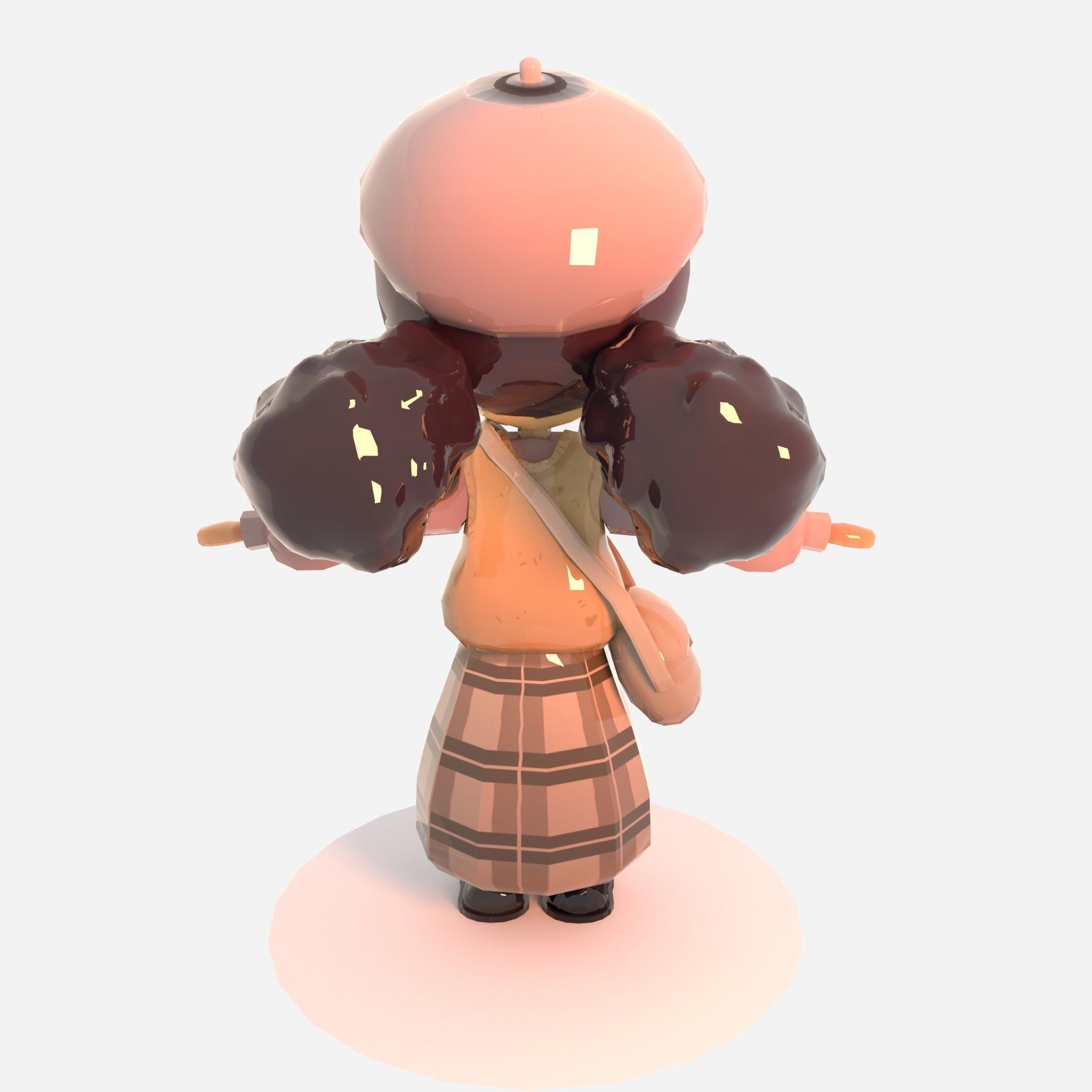 3D model Cute Chibi Girl VR / AR / low-poly | CGTrader