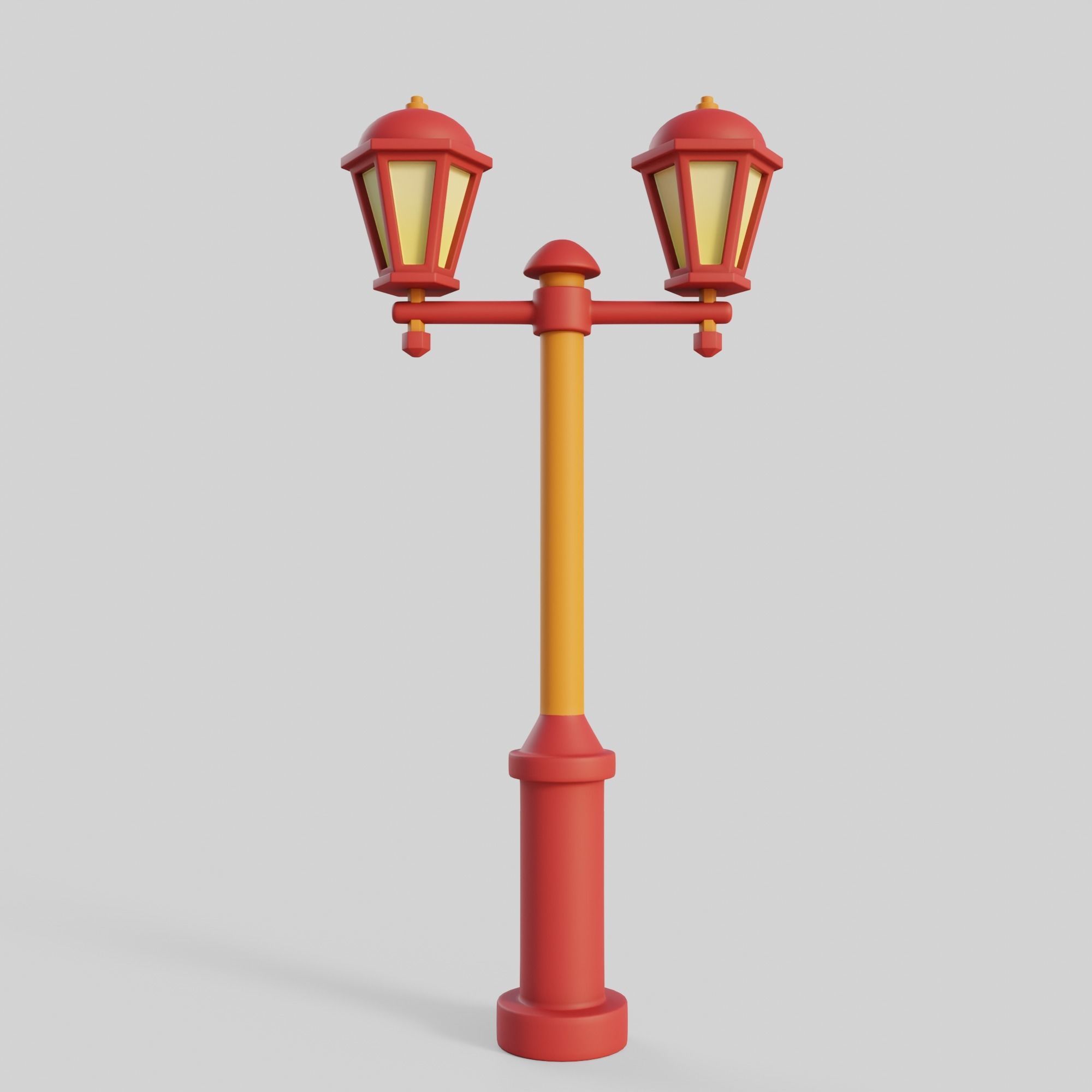 Cartoon Street Light 8 3D model | CGTrader