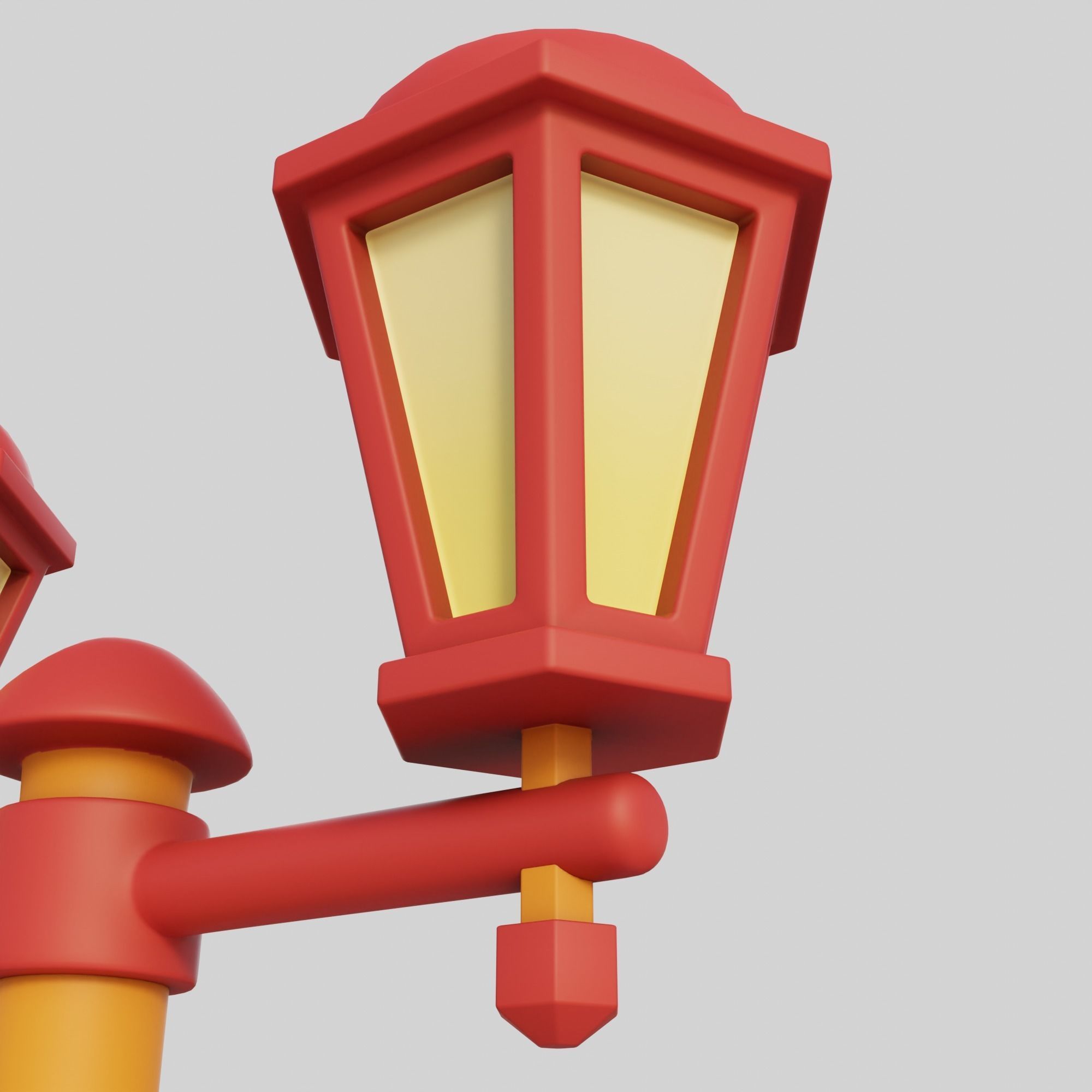 Cartoon Street Light 8 3D model | CGTrader