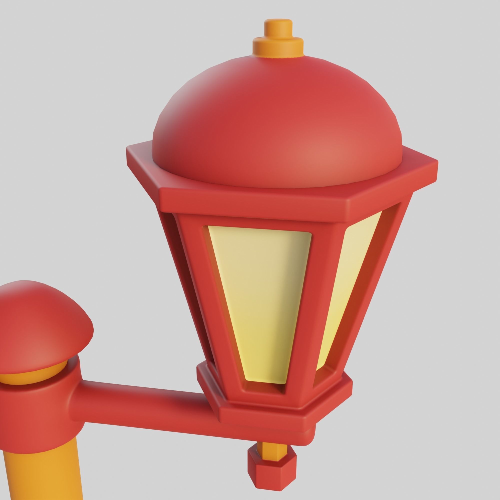 Cartoon Street Light 8 3D model | CGTrader