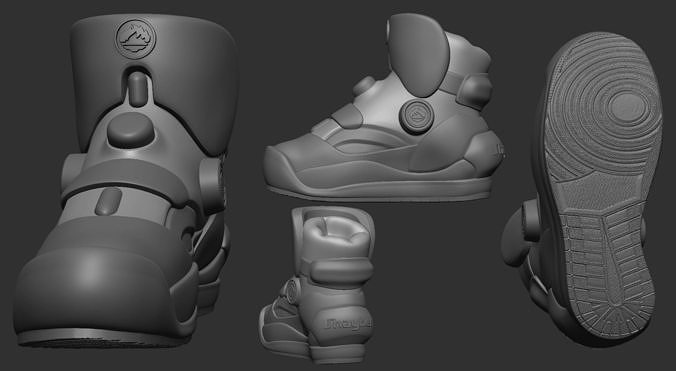 Base Mesh Shoes Future 3D model | CGTrader