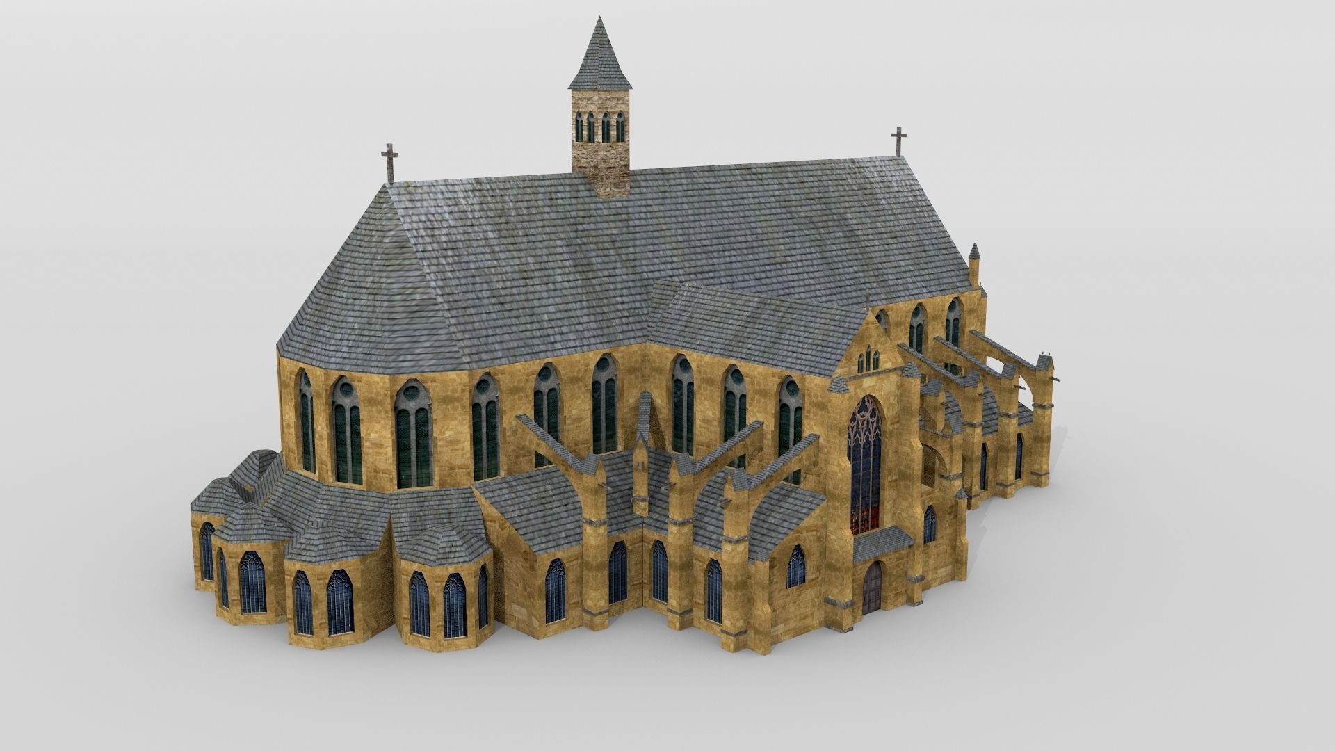 Medieval cathedral 3D model | CGTrader