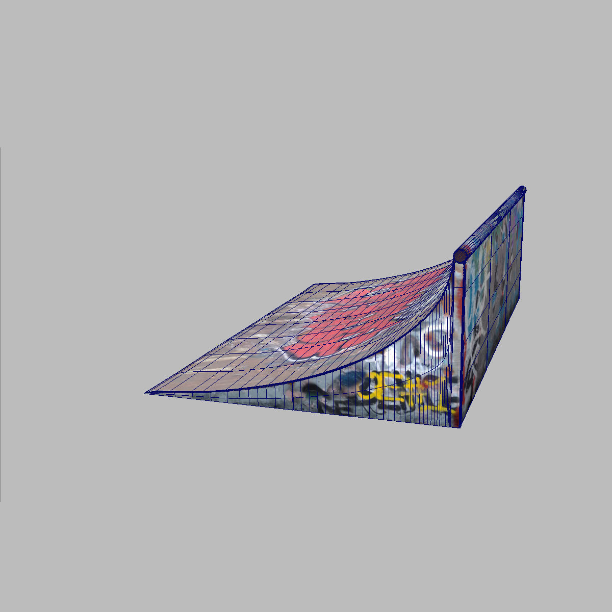 Skate Park - Quarter Pipe Ramp 3D model | CGTrader