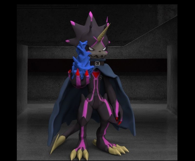 Digimon Ghost Game GulusGammamon 3D model 3D printable | CGTrader