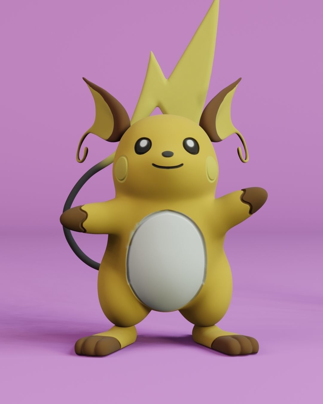 Raichu 3D model 3D printable | CGTrader