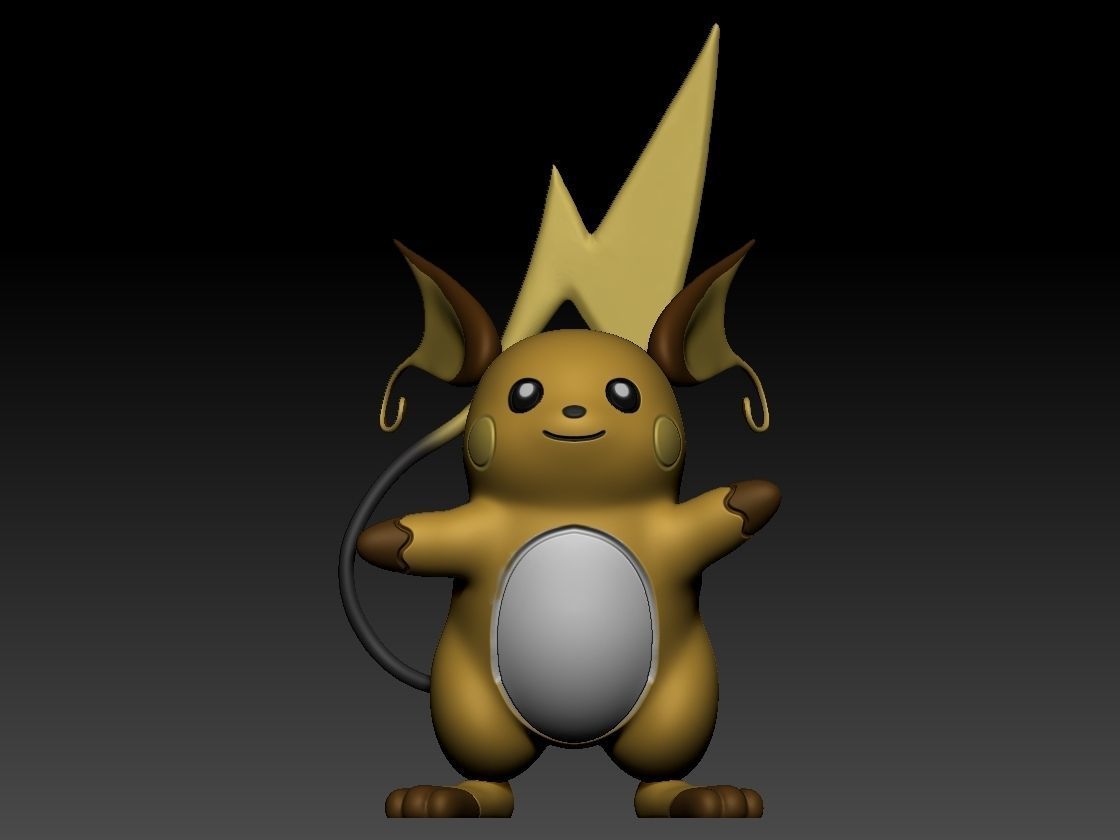 Raichu 3D model 3D printable | CGTrader