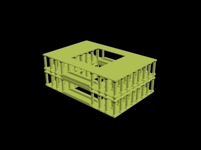 Structure for games 3D model | CGTrader