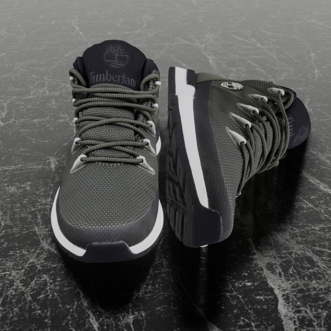 3D model Timberland 3D Shoes - Green VR / AR / low-poly | CGTrader