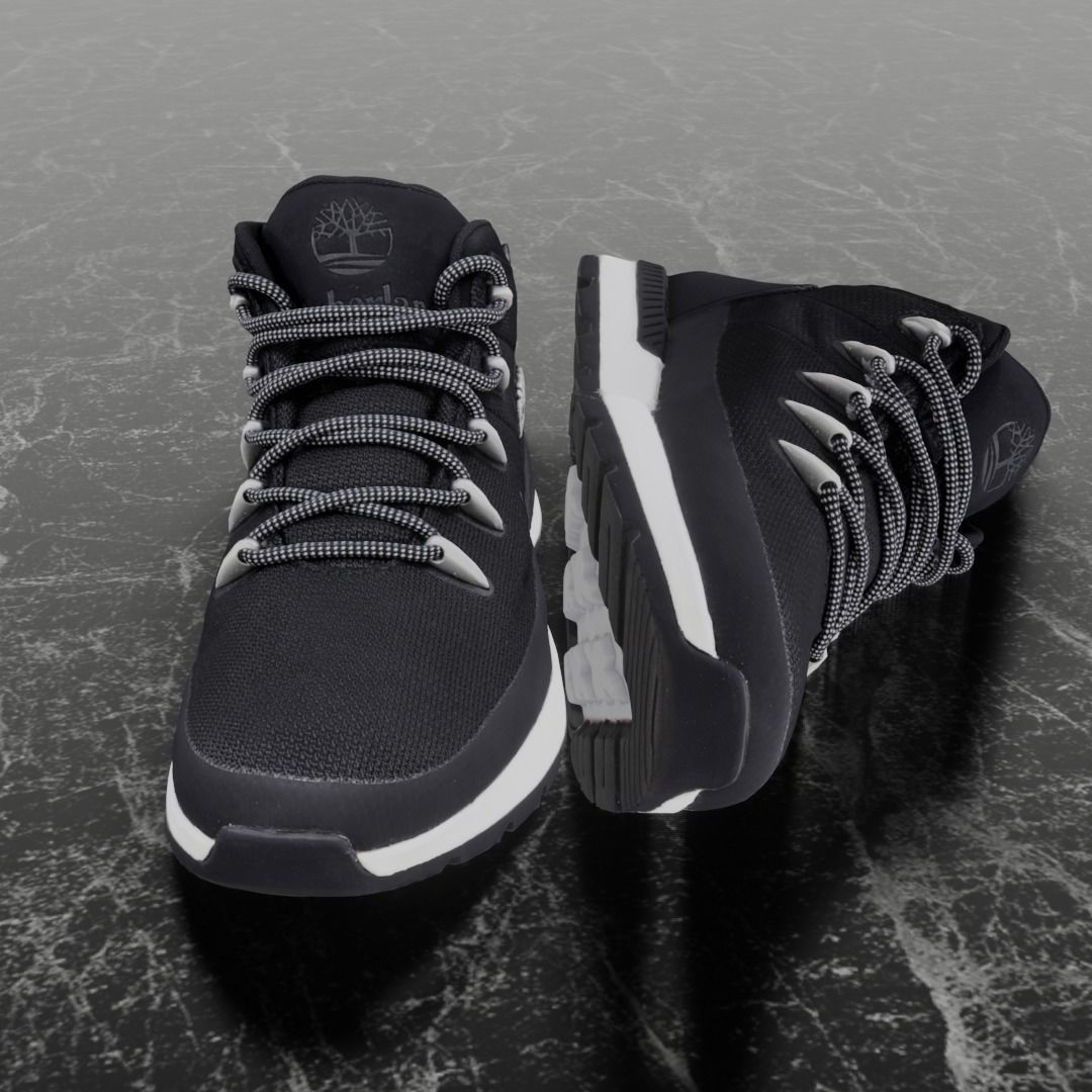 3D model Timberland 3D Shoes - Black VR / AR / low-poly | CGTrader
