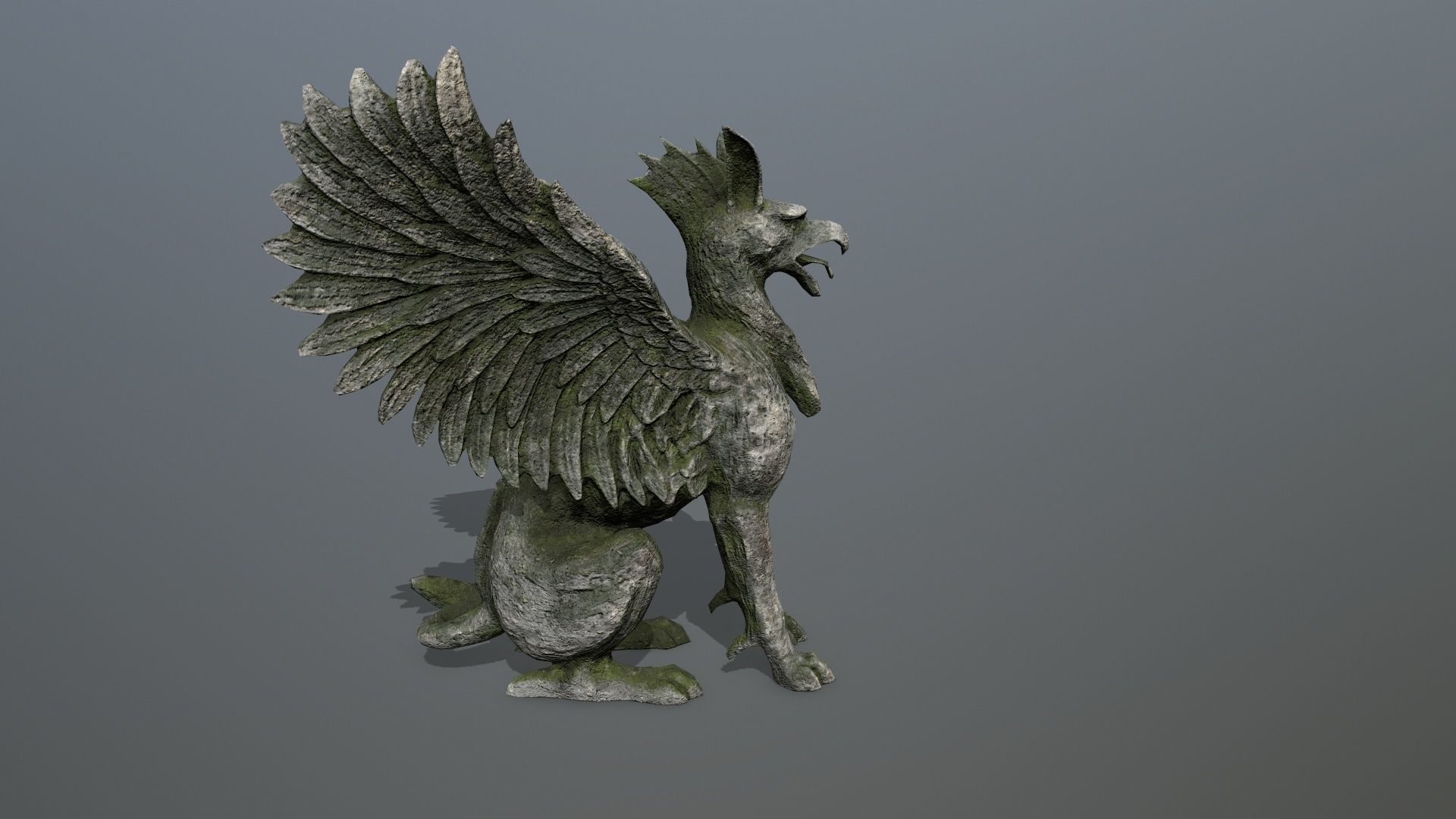 3D model Statue Creature VR / AR / low-poly | CGTrader