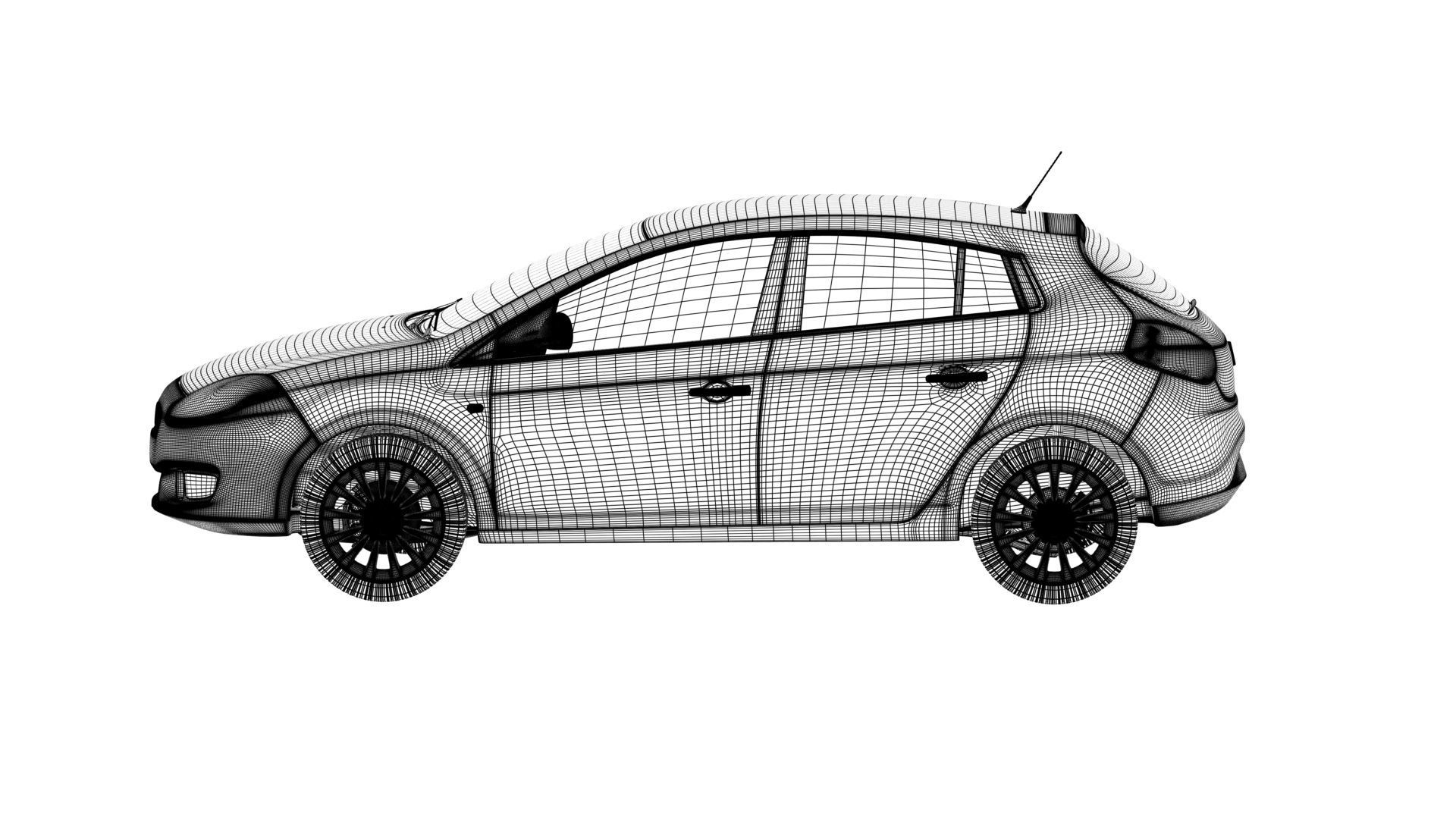 Fiat Bravo II - model 198 - realistic and fully proportional 3D model ...
