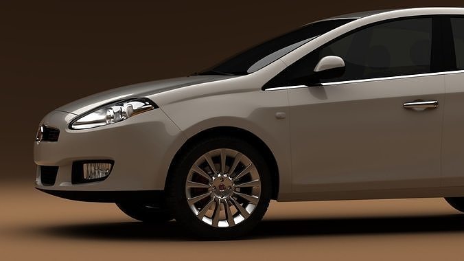 Fiat Bravo II - model 198 - realistic and fully proportional 3D model ...