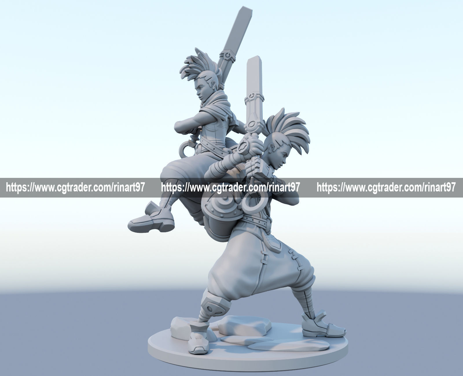ekko 3D print model from League of Legends 3D model 3D printable | CGTrader