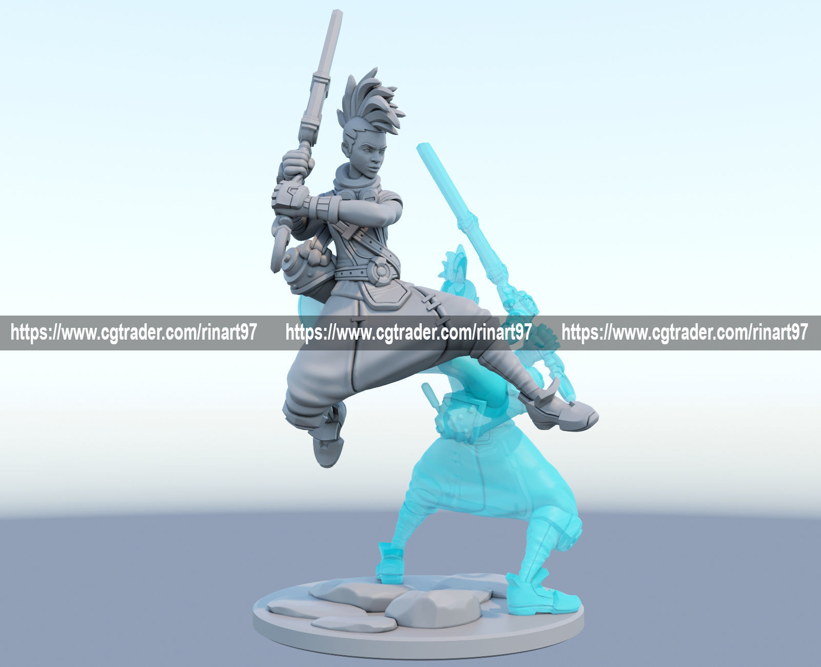 ekko 3D print model from League of Legends 3D model 3D printable | CGTrader