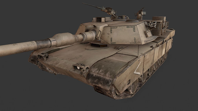 3D model M1 Abrams tank VR / AR / low-poly | CGTrader