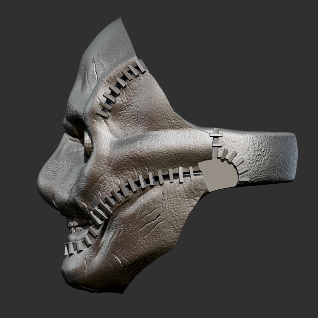 Corey Taylor Slipknot Ring 3D model 3D printable | CGTrader