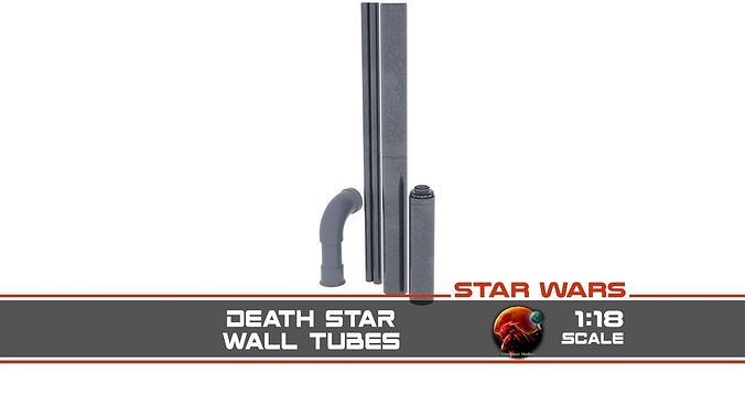 Death Star Wall Tubes - 1-18 scale Kenner Hasbro free 3D model 3D ...