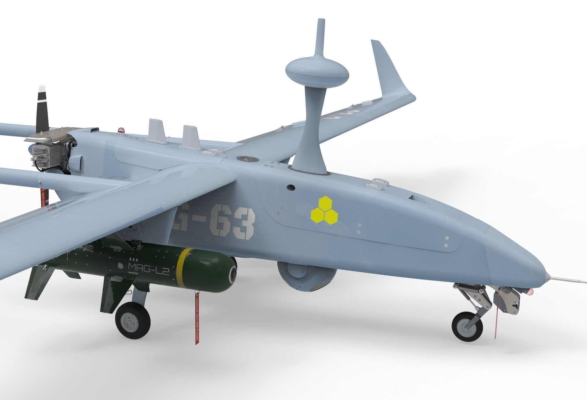 UAV military aircraft drone 3D model | CGTrader