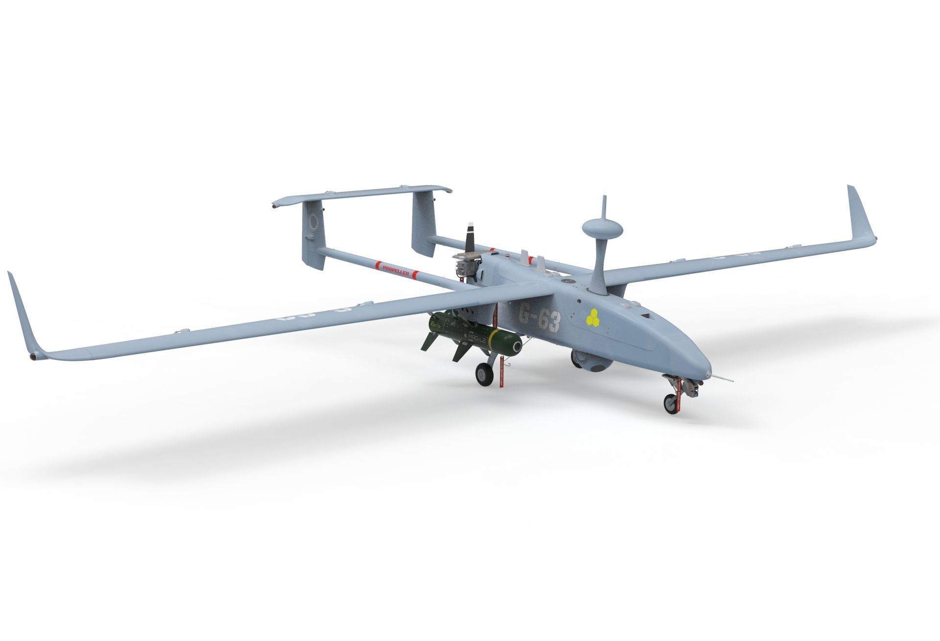 UAV military aircraft drone 3D model | CGTrader