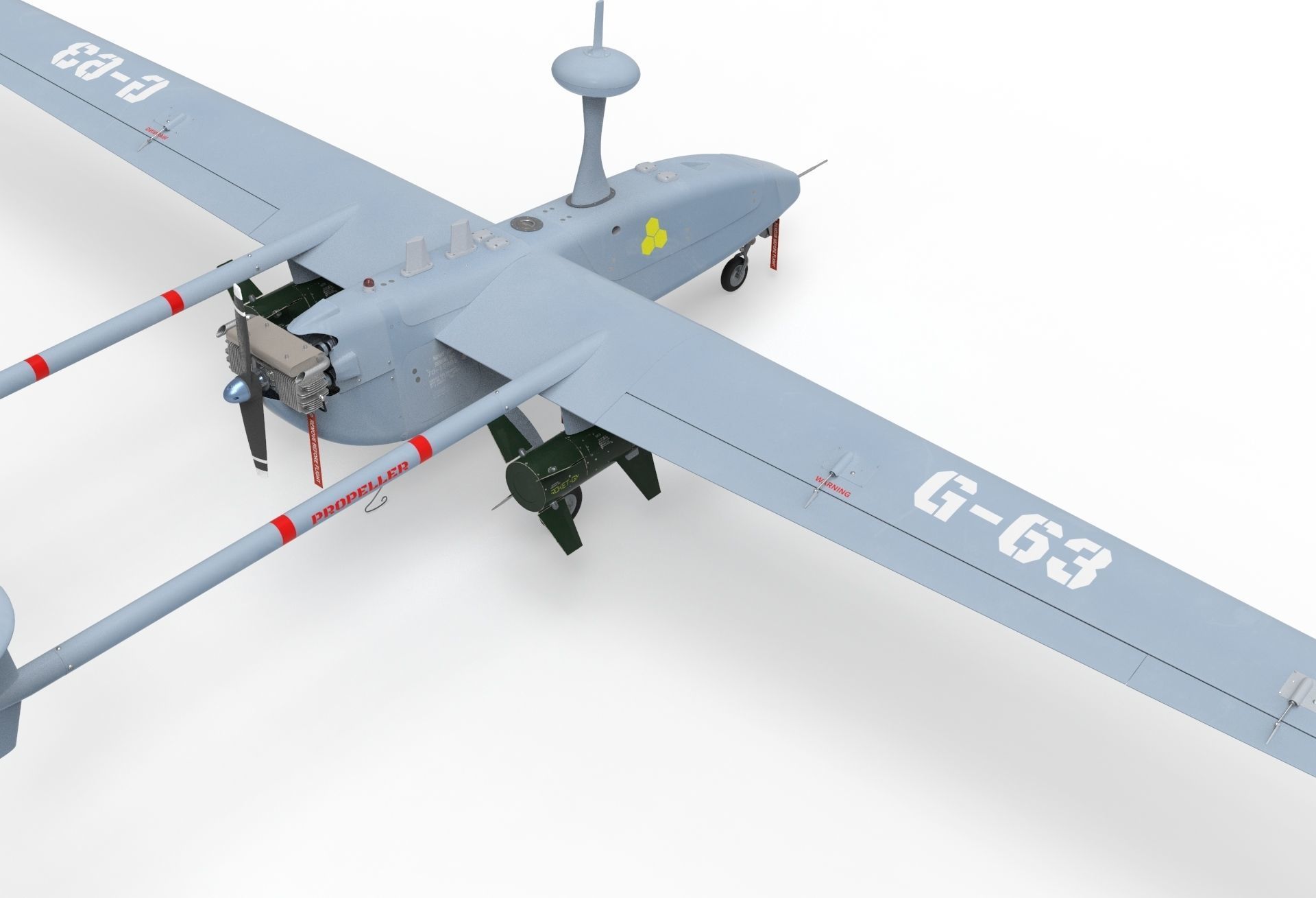 UAV military aircraft drone 3D model | CGTrader