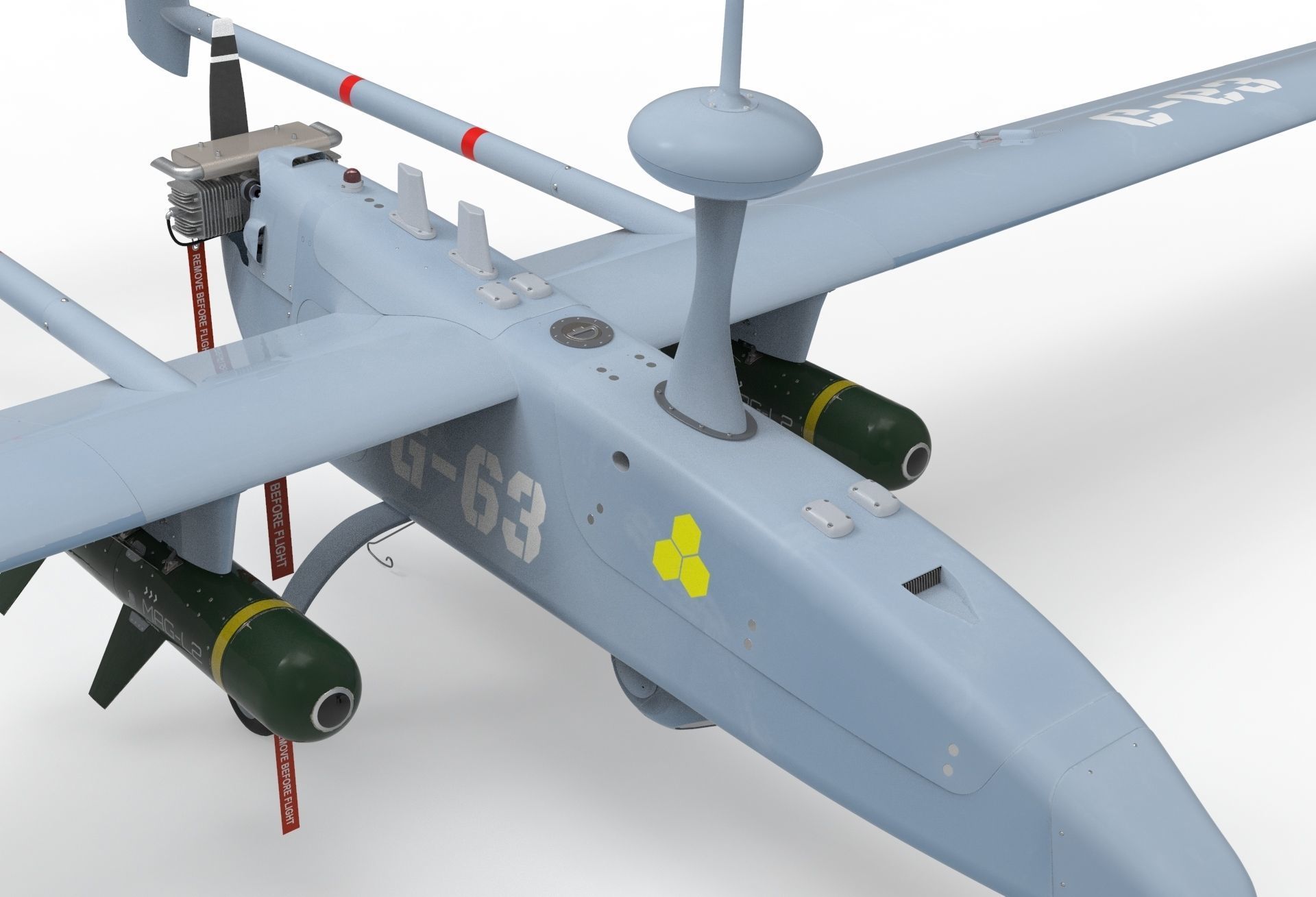 UAV military aircraft drone 3D model | CGTrader