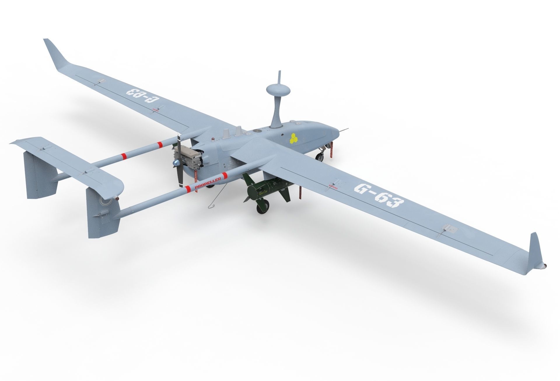 UAV military aircraft drone 3D model | CGTrader