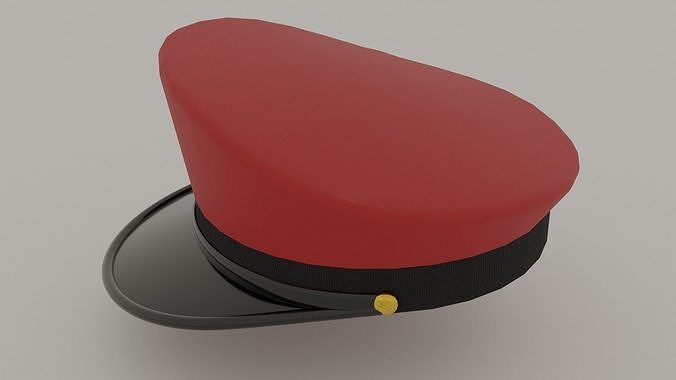 OFFICER CAP free 3D model | CGTrader