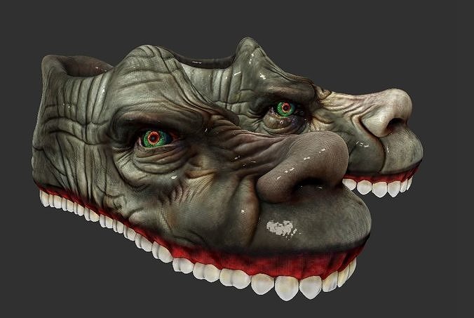 3D model MONSTER SHOE VR / AR / low-poly | CGTrader