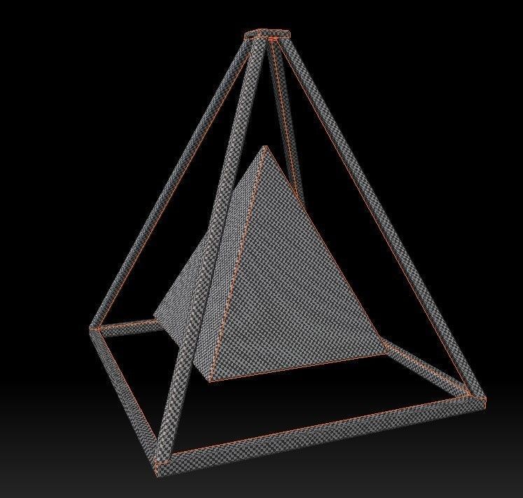 Magnetic pyramid free VR / AR / low-poly 3D model | CGTrader
