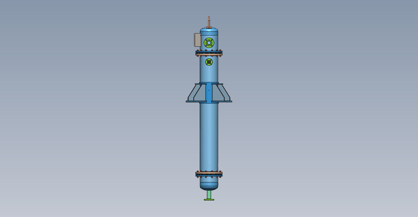 Vertical heat exchanger 3D model | CGTrader