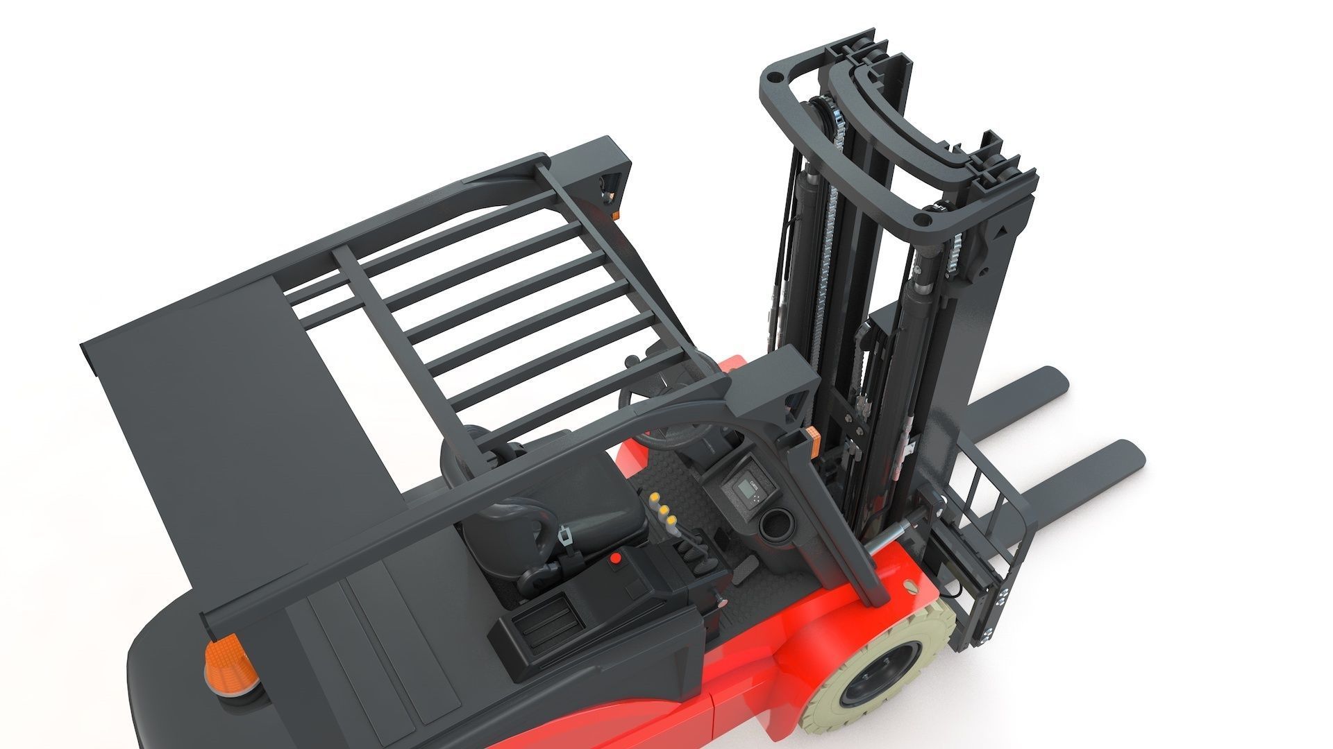 Electrical Forklift Rigged and Animated 3D model animated rigged | CGTrader