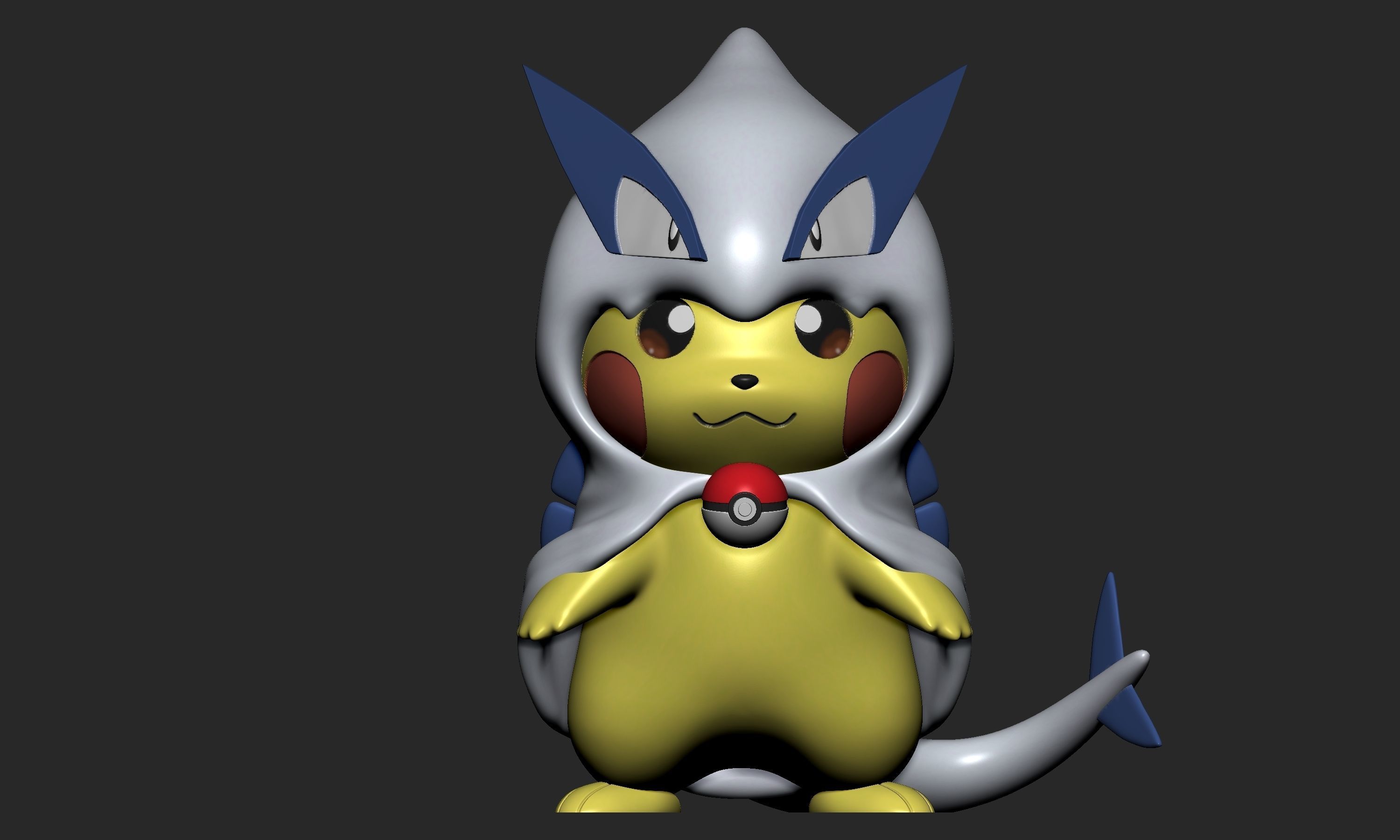 Pokemon - Pikachu Lugia Cosplay 3D model 3D printable | CGTrader