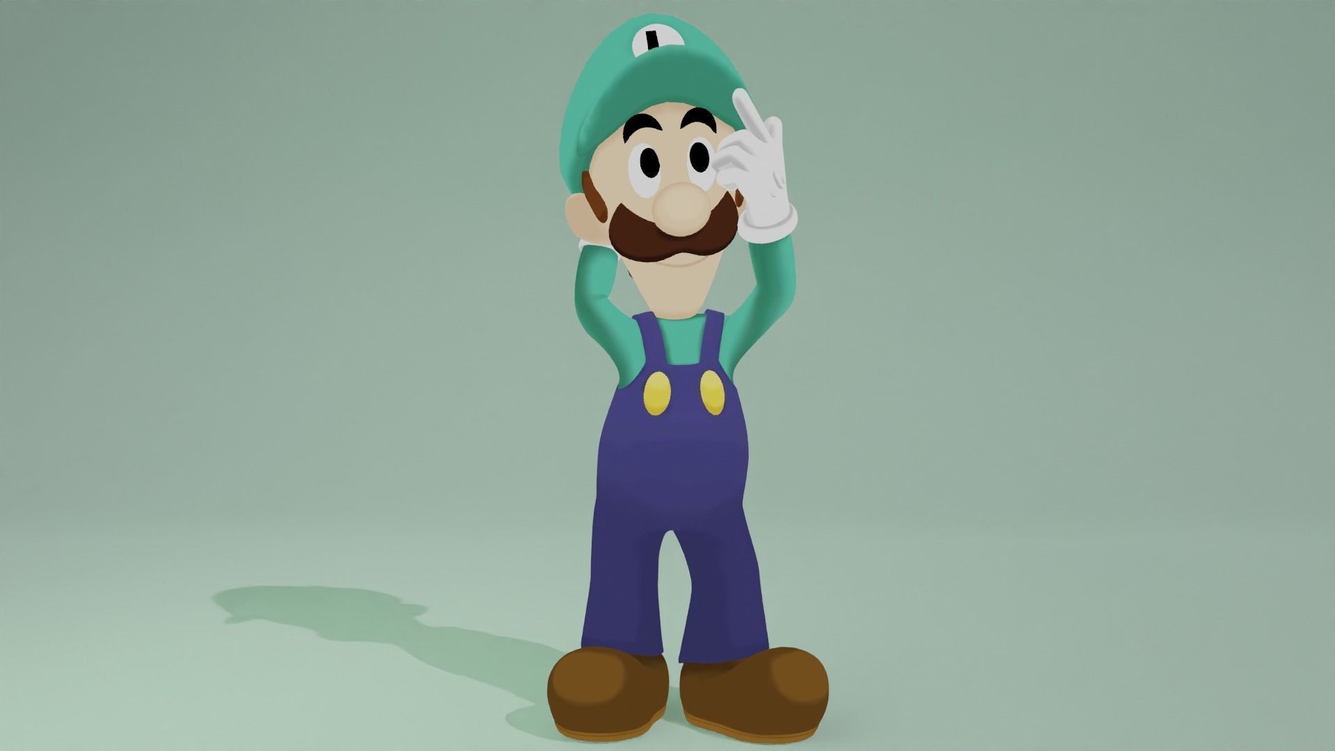 Luigi cartoon Mario and Luigi 3D model rigged | CGTrader
