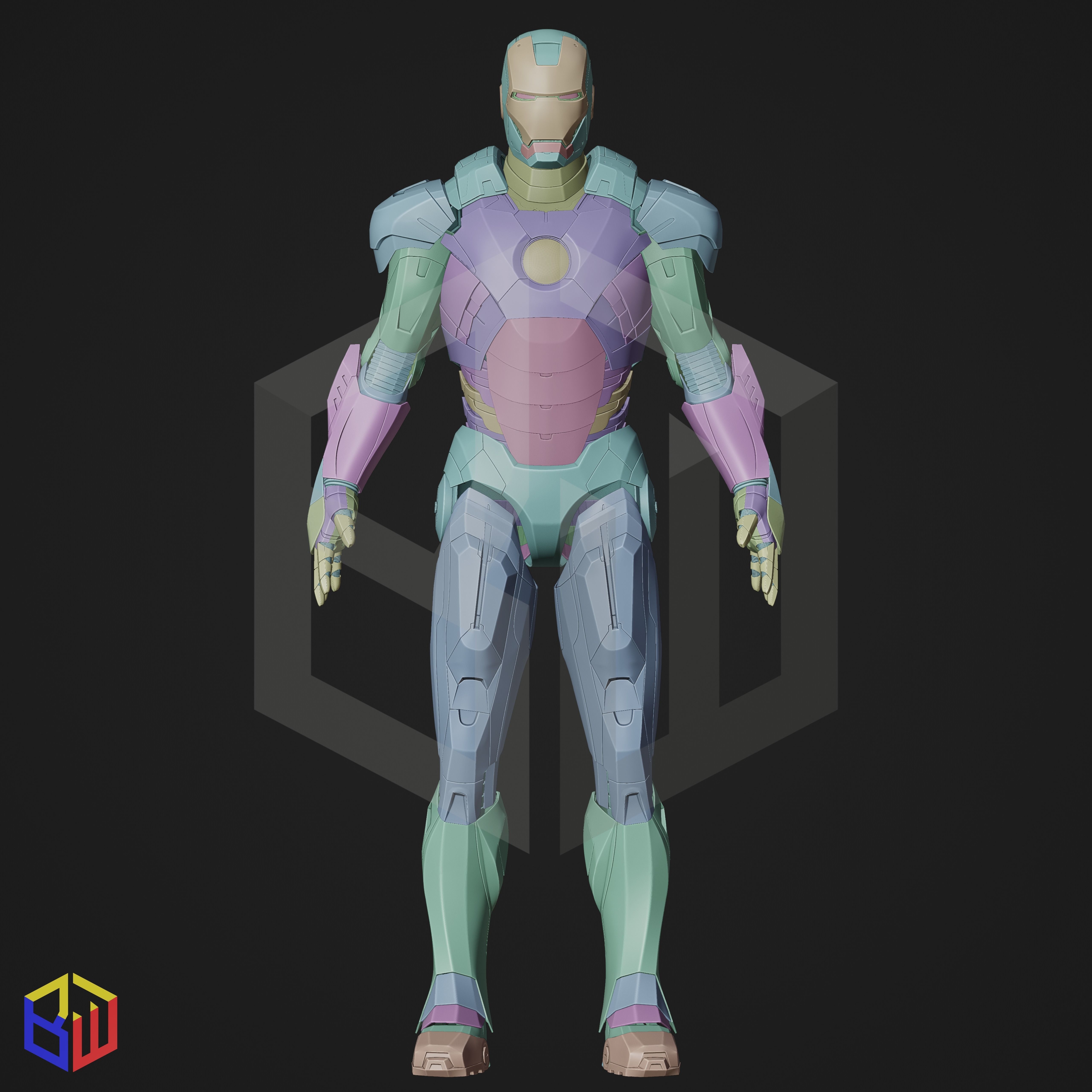 Iron Man Mark 7 Full suit 3D model 3D printable | CGTrader