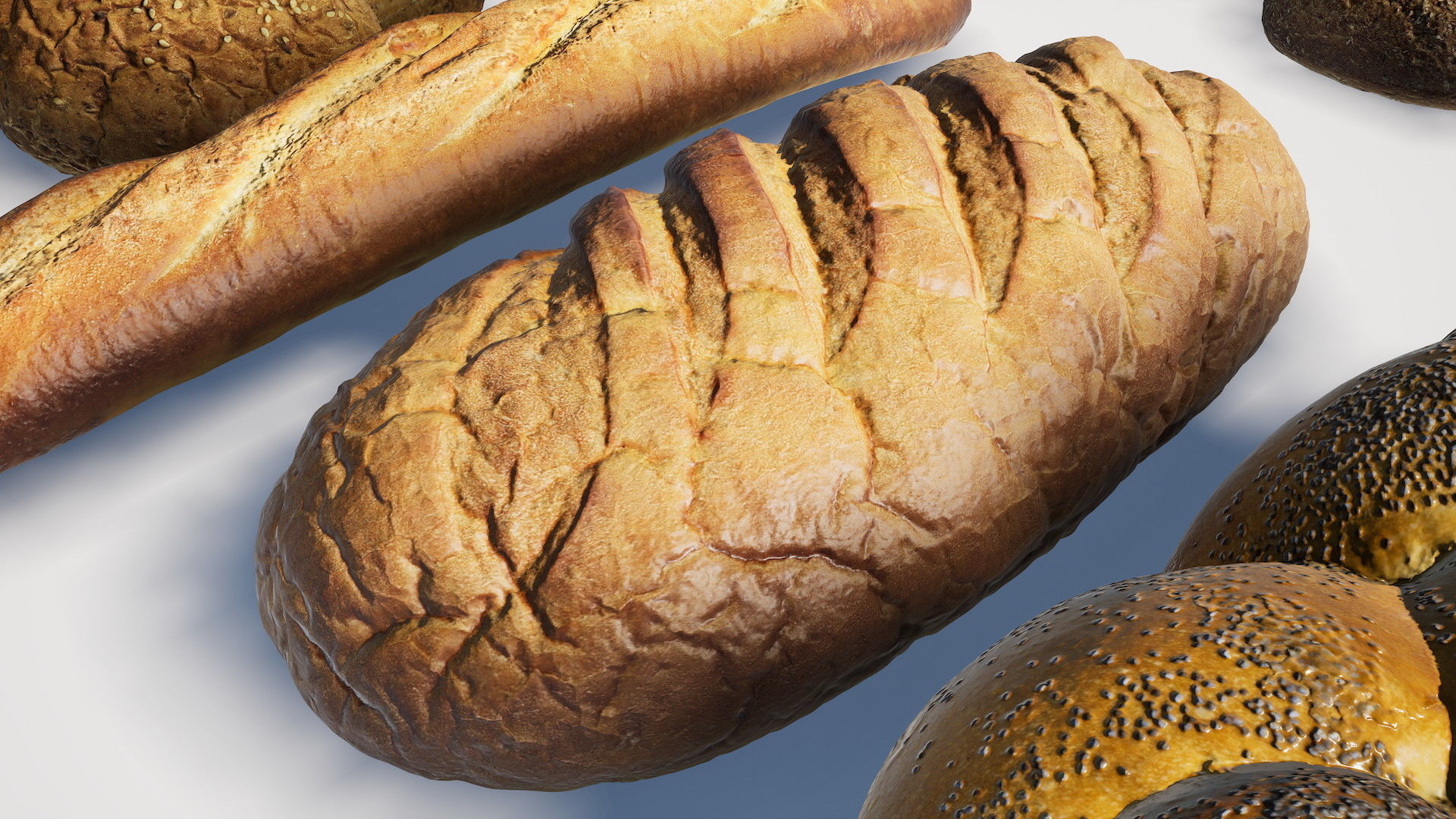 UE Bread Set 01 3D model | CGTrader