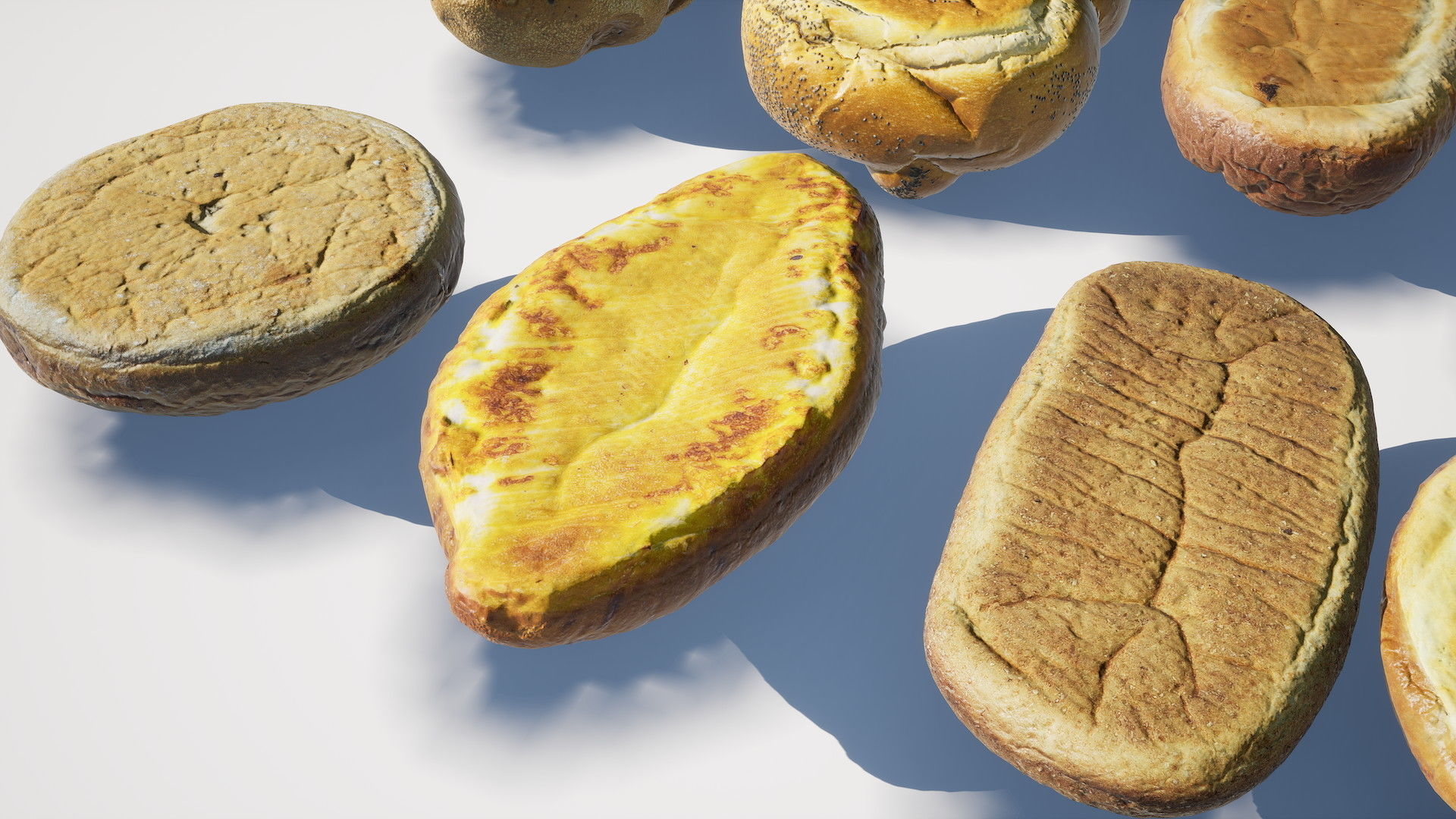 UE Bread Set 01 3D model | CGTrader